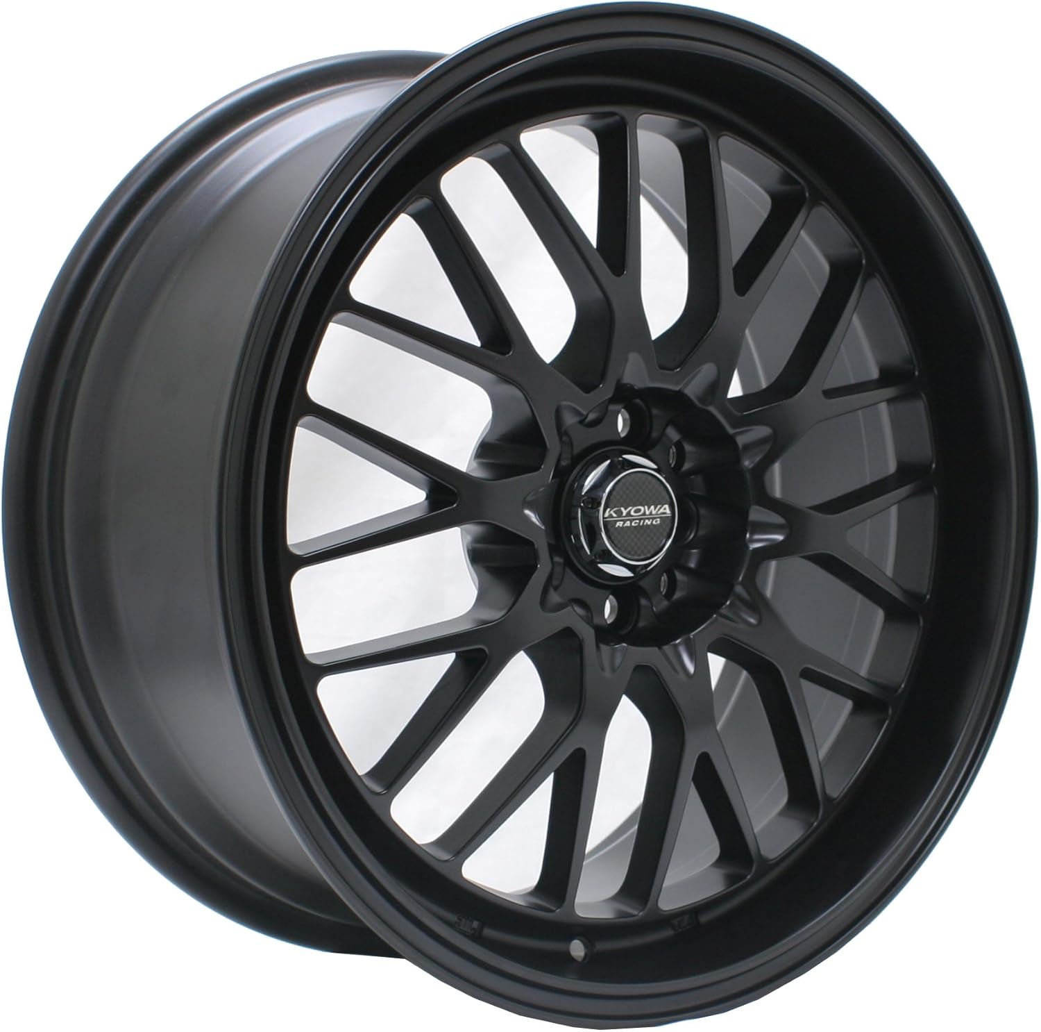 Amazon.com: Kyowa Racing 628 Evolve Flat Black Wheel with Painted ...