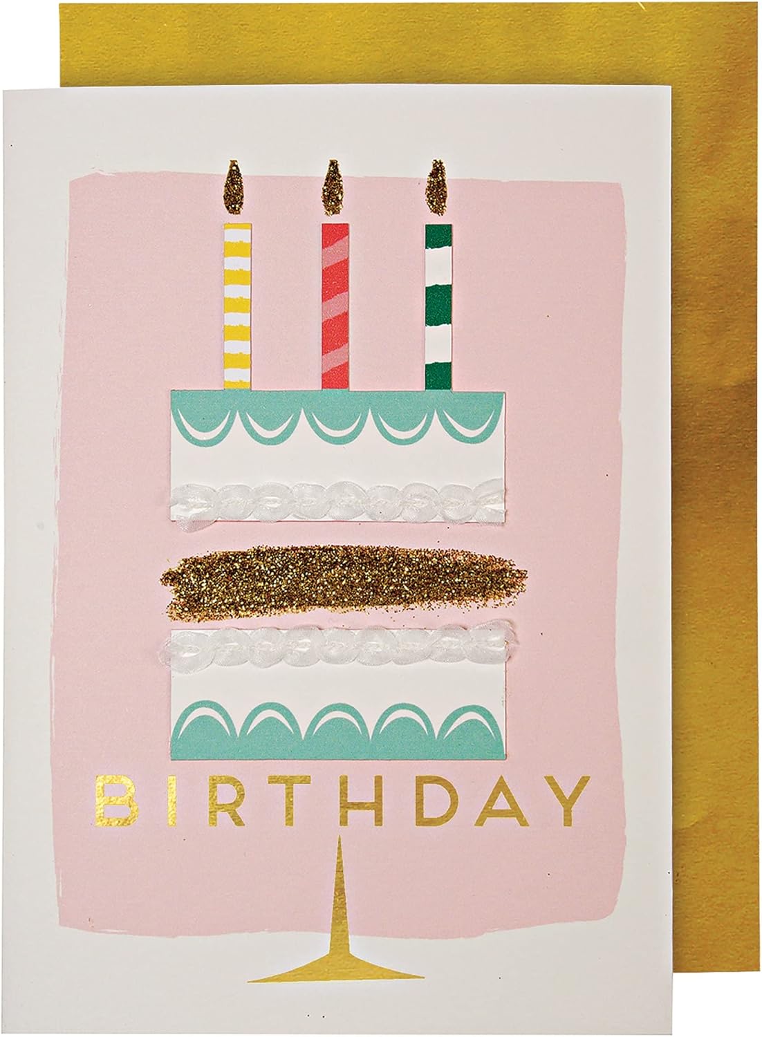 Amazon.com: Meri Meri, Happy Birthday Greeting Card - Birthday Candles ...