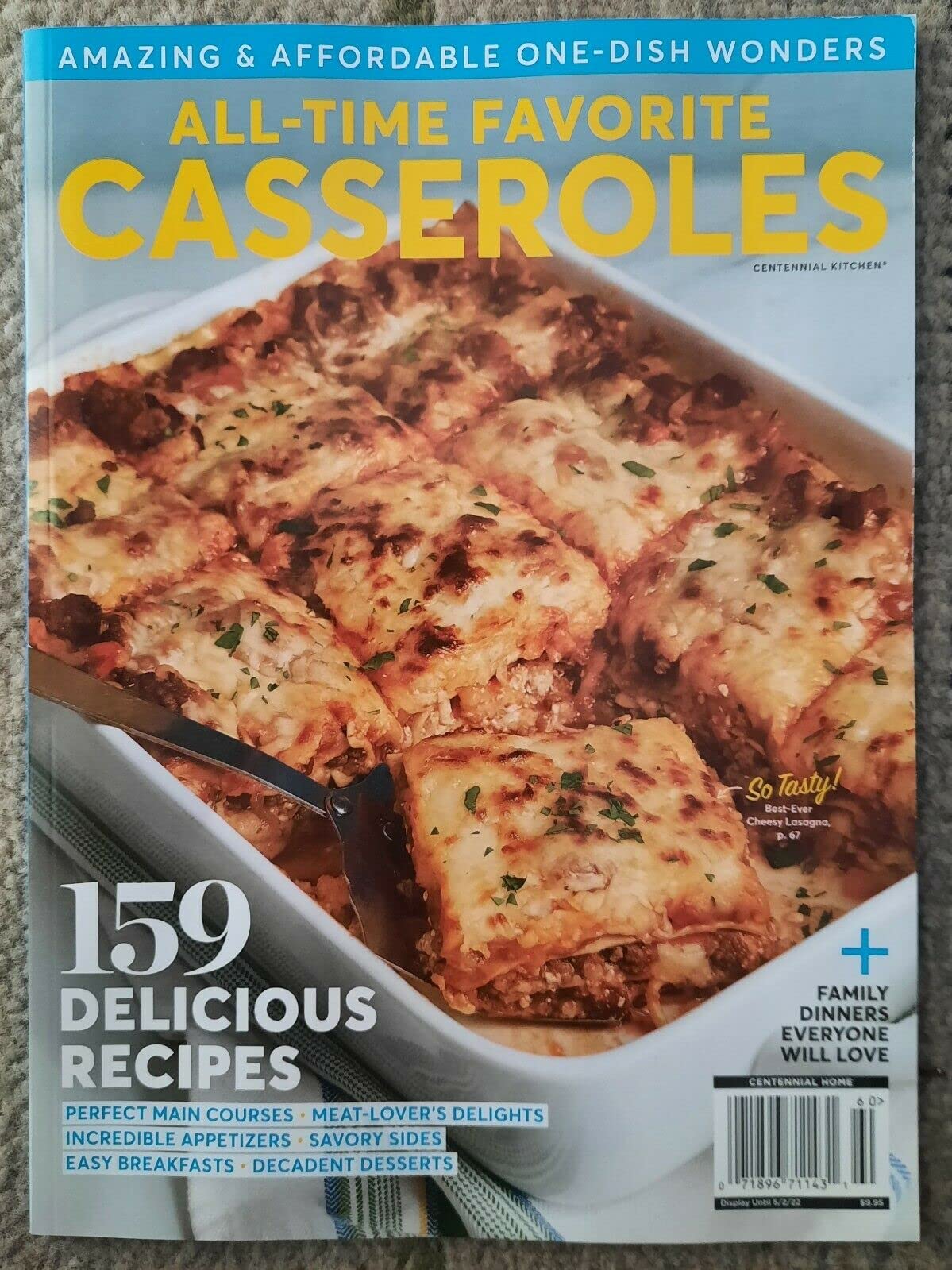 ALL-TIME FAVORITE CASSEROLES Magazine Centennial Home Kitchen Delicious ...
