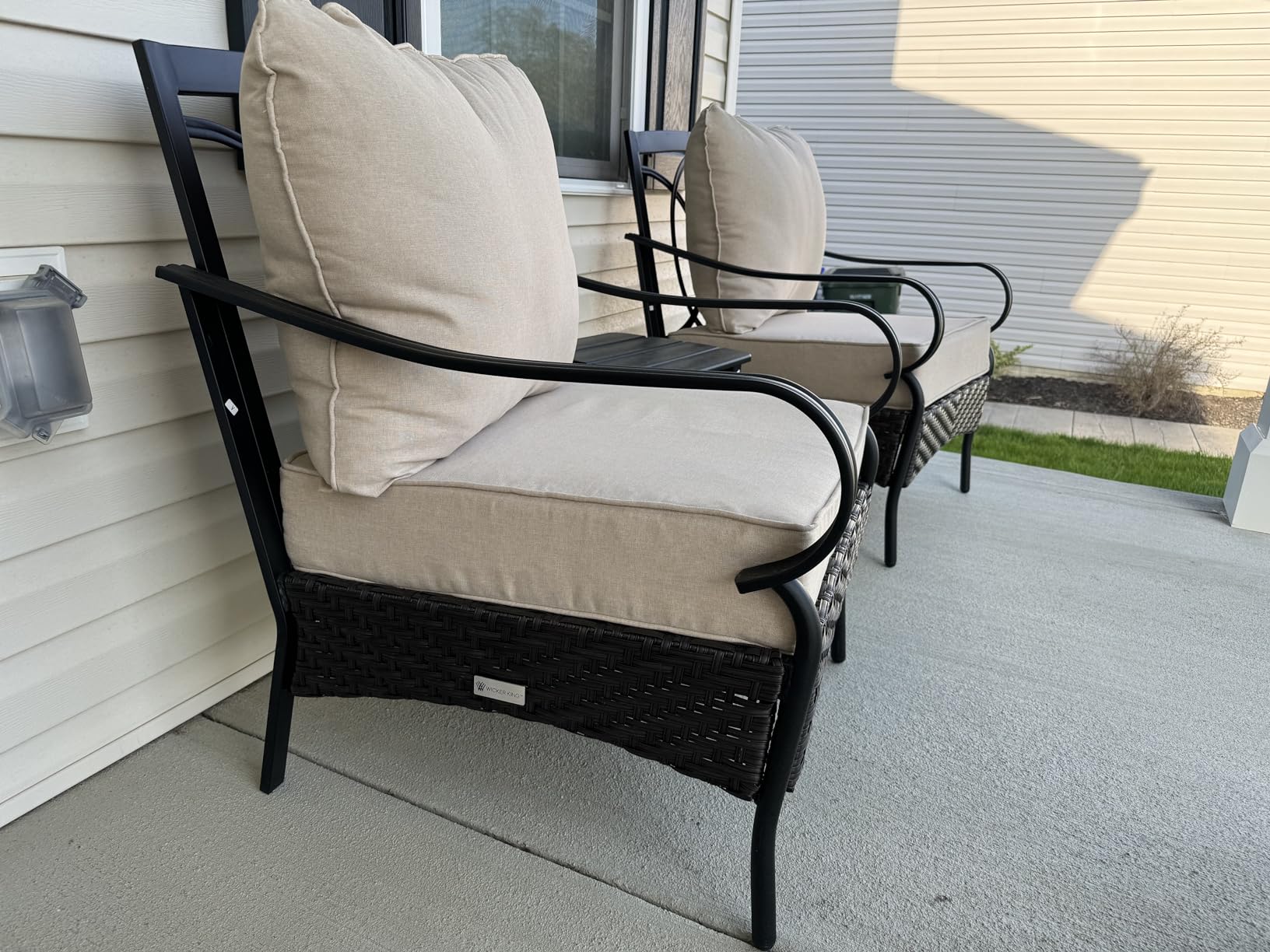 $31/mo - Finance PHI VILLA 4 Pieces Metal Outdoor Patio Furniture Sets ...