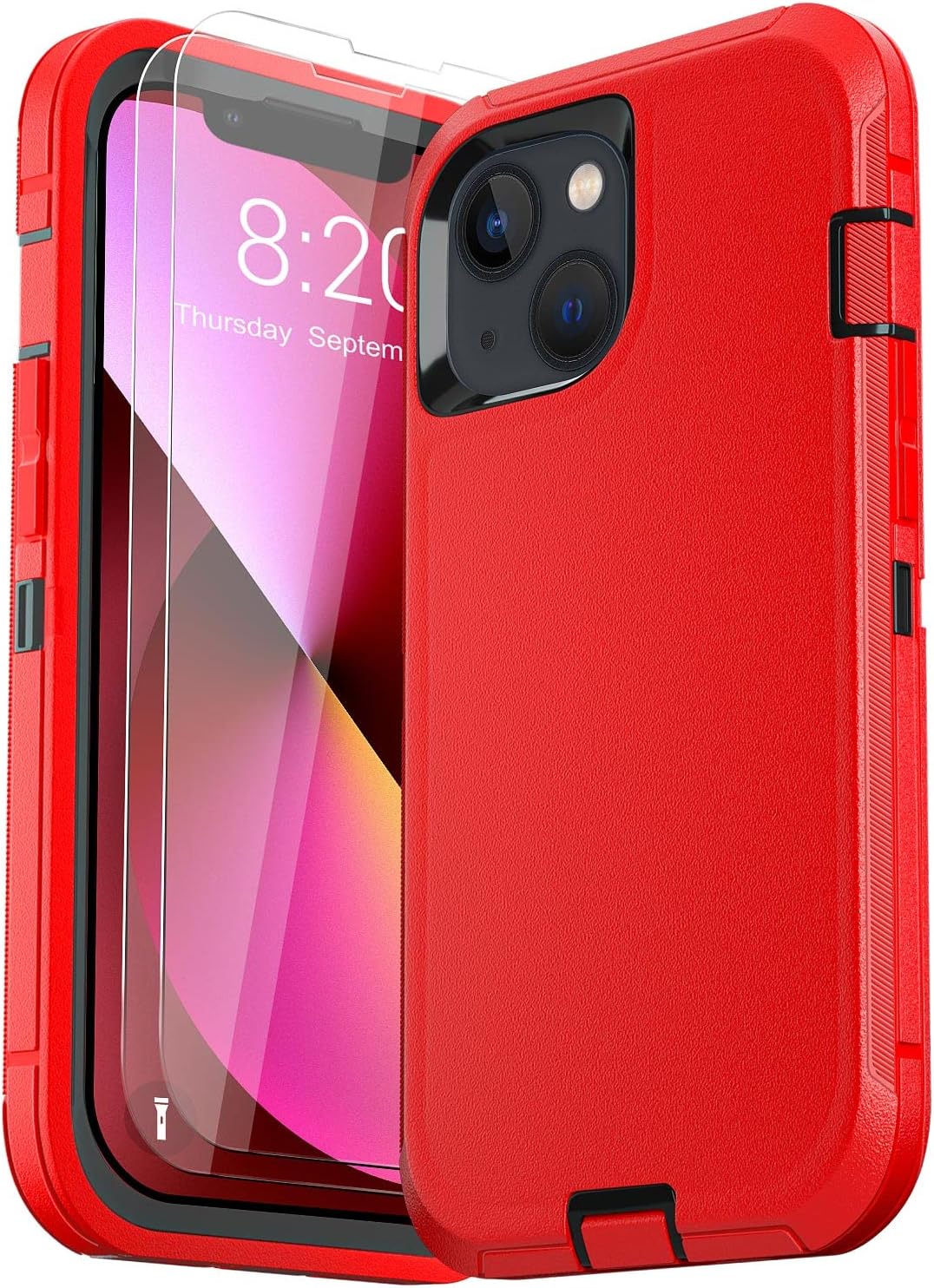 Amazon.com: DHCALL for iPhone 11 Case (6.1"), with 2 Tempered Glass ...
