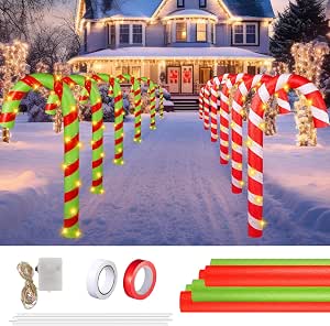 Amazon.com: Frienda 12 Set Christmas Pool Noodle Bulk DIY Candy Cane ...