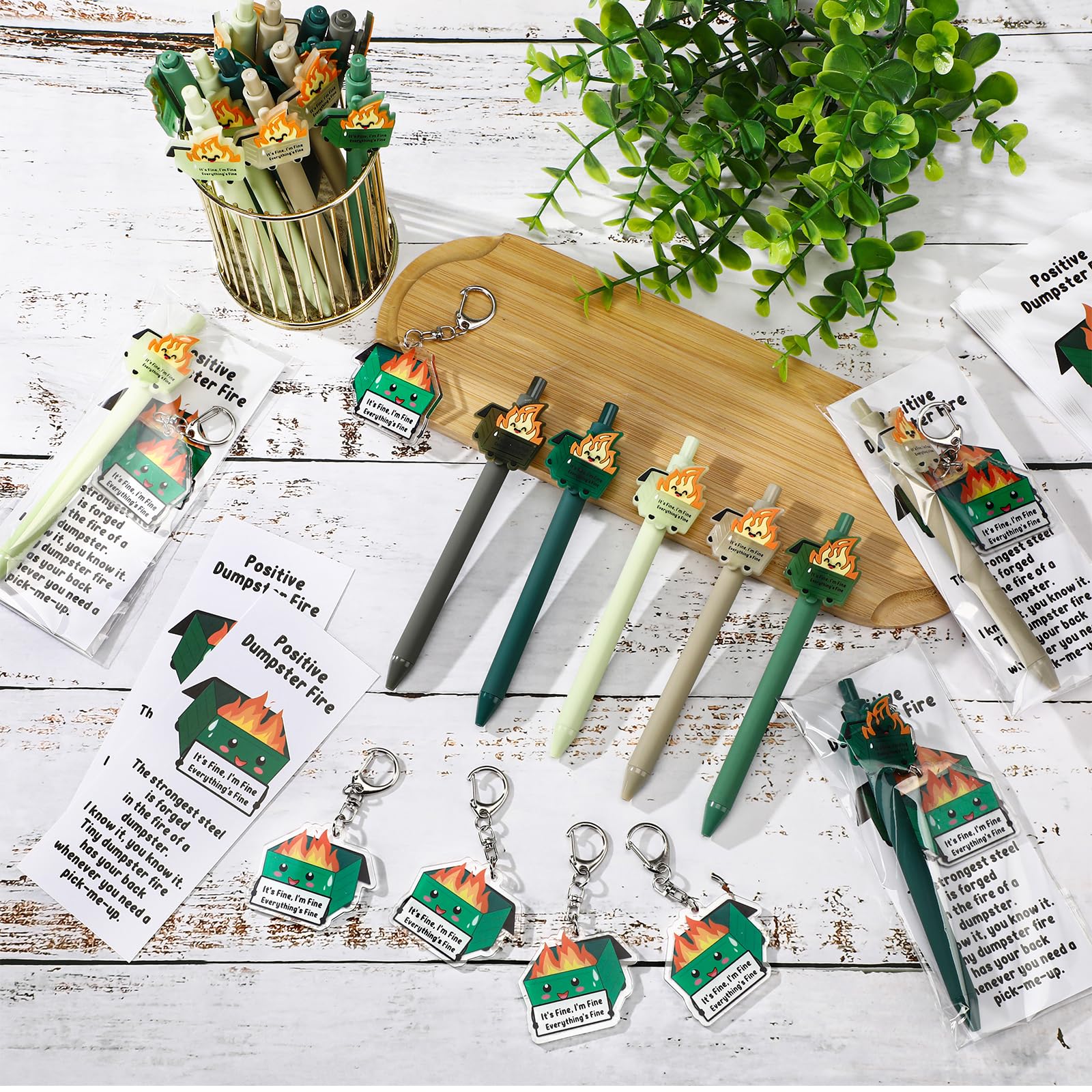 Snapklik.com : 30 Sets Positive Dumpster Fire Inspirational Teacher ...