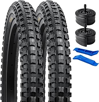 Amazon.com : YUNSCM 2-PCS 20" Mountain Bike Tires 20x2.25/58-406 and 20" Heavy Duty Bike Tubes ...