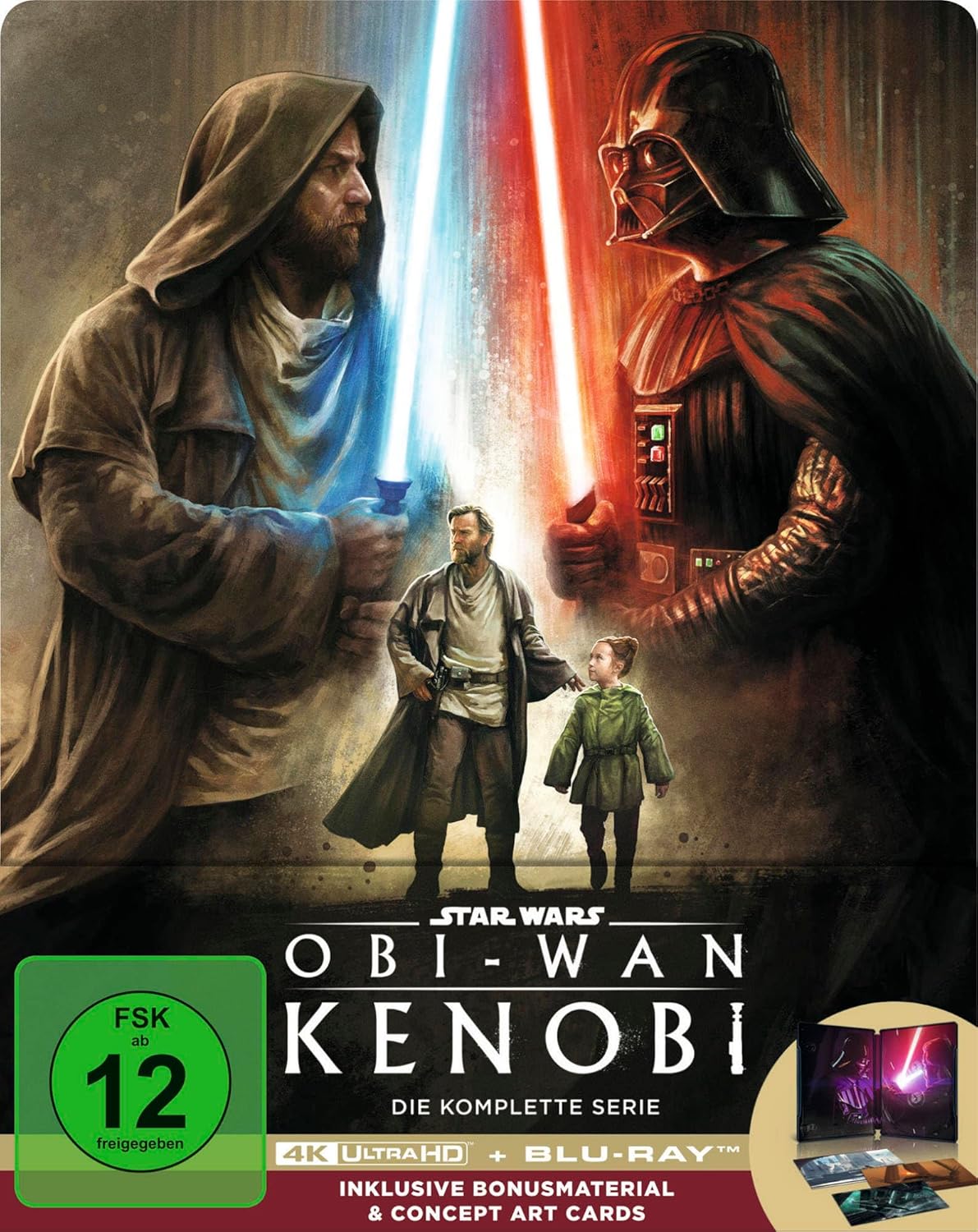 Obi-Wan Kenobi - Steelbook - Limited Edition (4K Ultra HD) (+ Blu-ray) [4 Discs]: Amazon.de ...