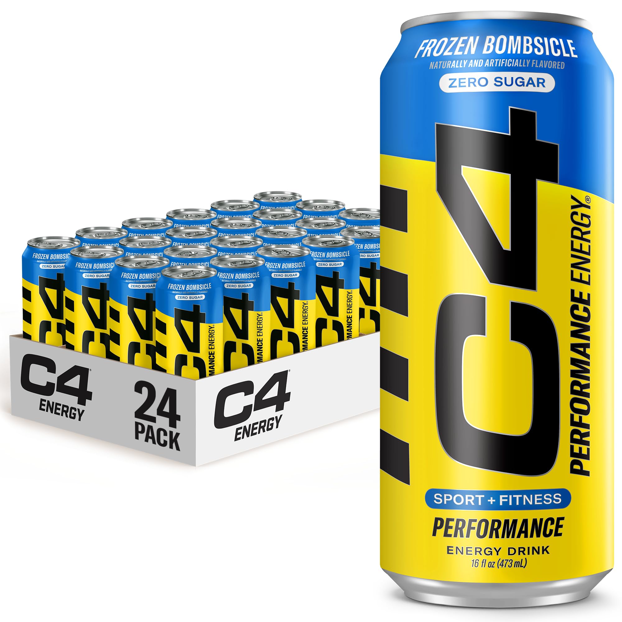 Amazon.com: C4 Energy Drink 16oz (Pack of 24) - Frozen Bombsicle ...