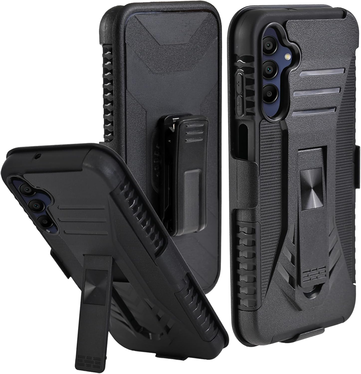 TOERBI Funda de Uso Rudo con Soporte Ajustable y Clip para Moto G04 ...