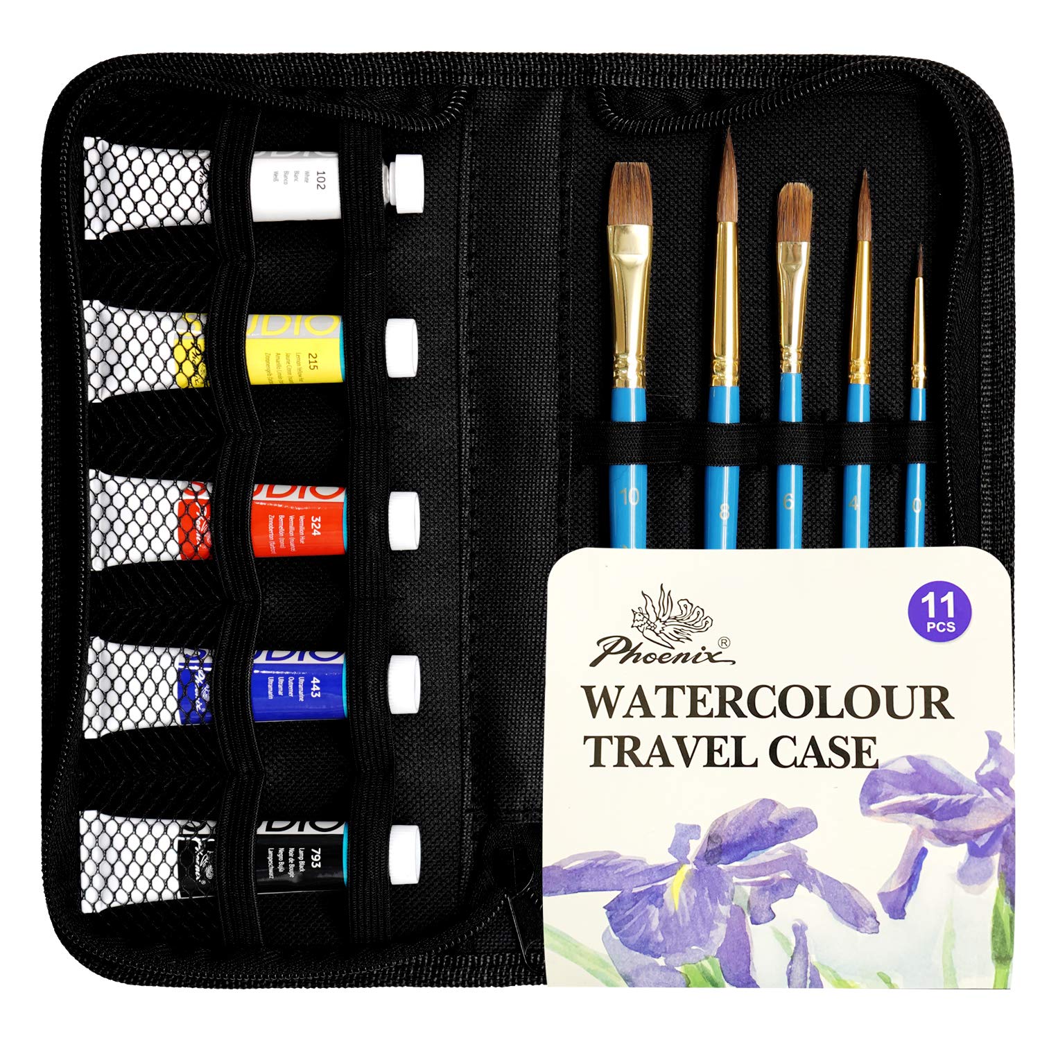 Snapklik.com : PHOENIX Watercolor Painting Kit - 5 Primary Color Tubes