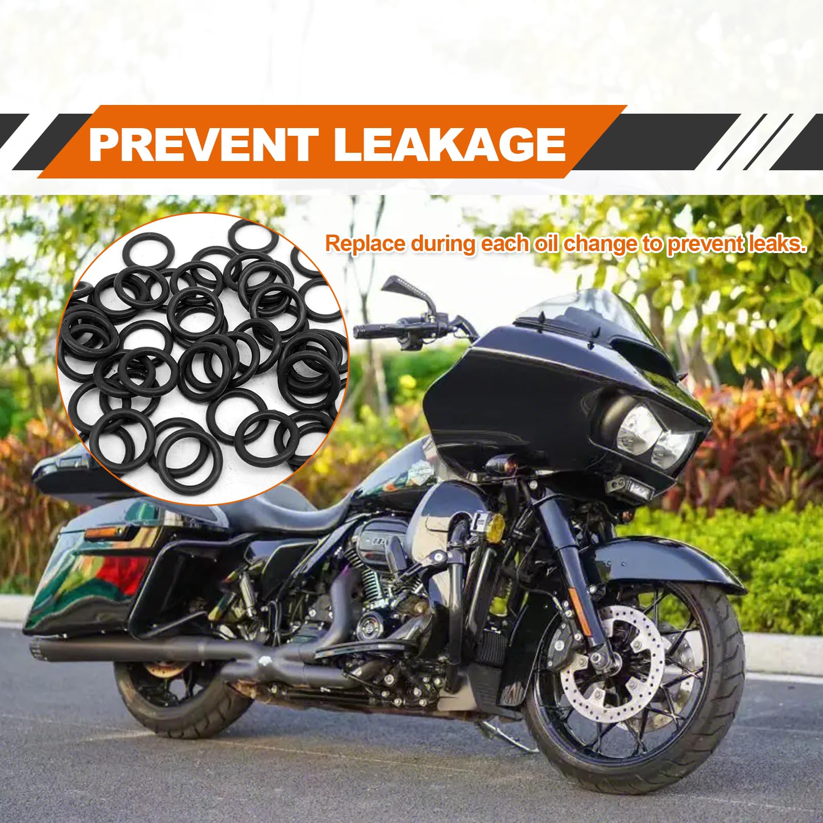 Snapklik.com : 50Pcs 11105 O-Ring Oil Drain Plug, Motorcycle Drain Plug ...