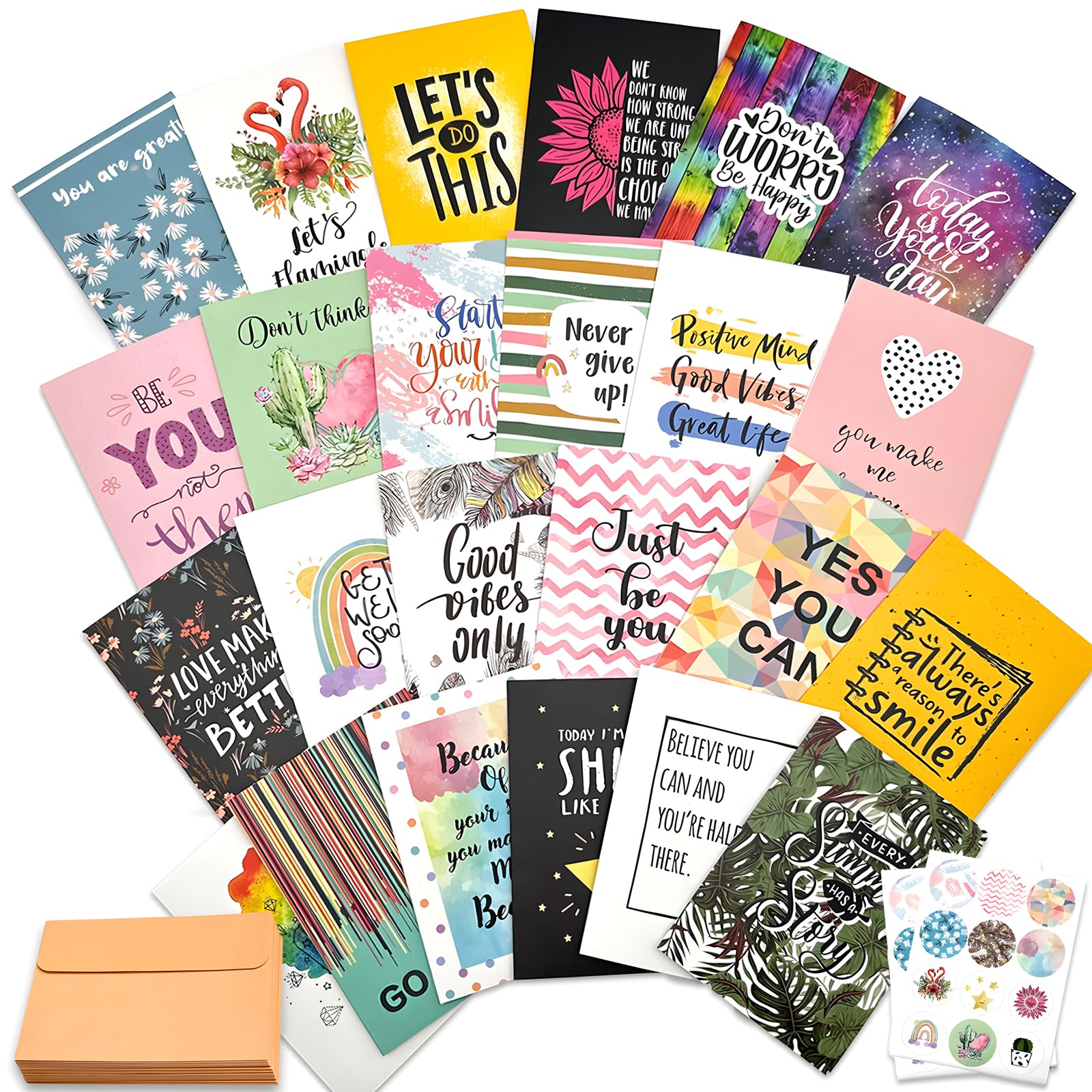 Amazon.com : ainifv Motivational Cards with Envelopes Inspirational ...