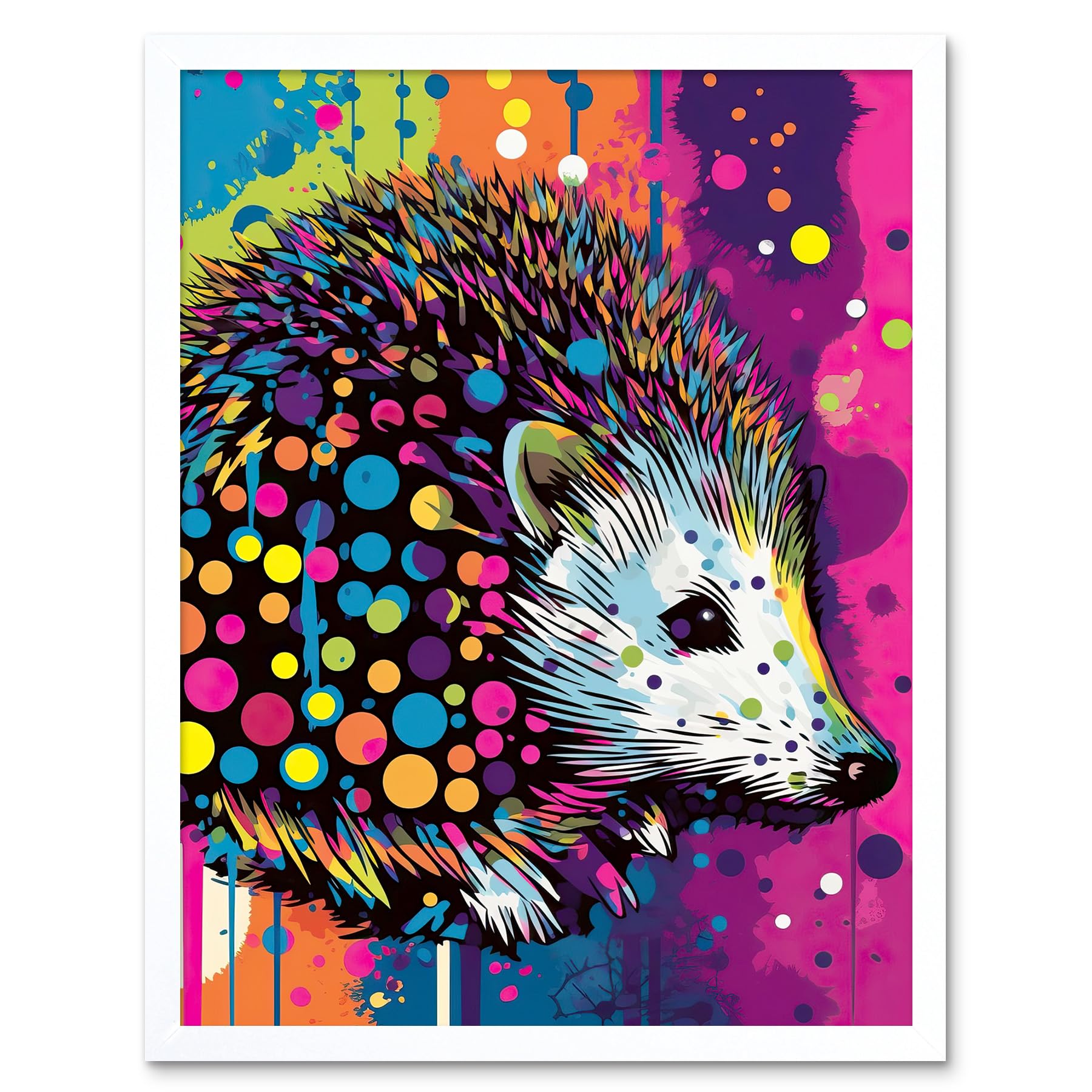 Hedgehog Acrylic Painting