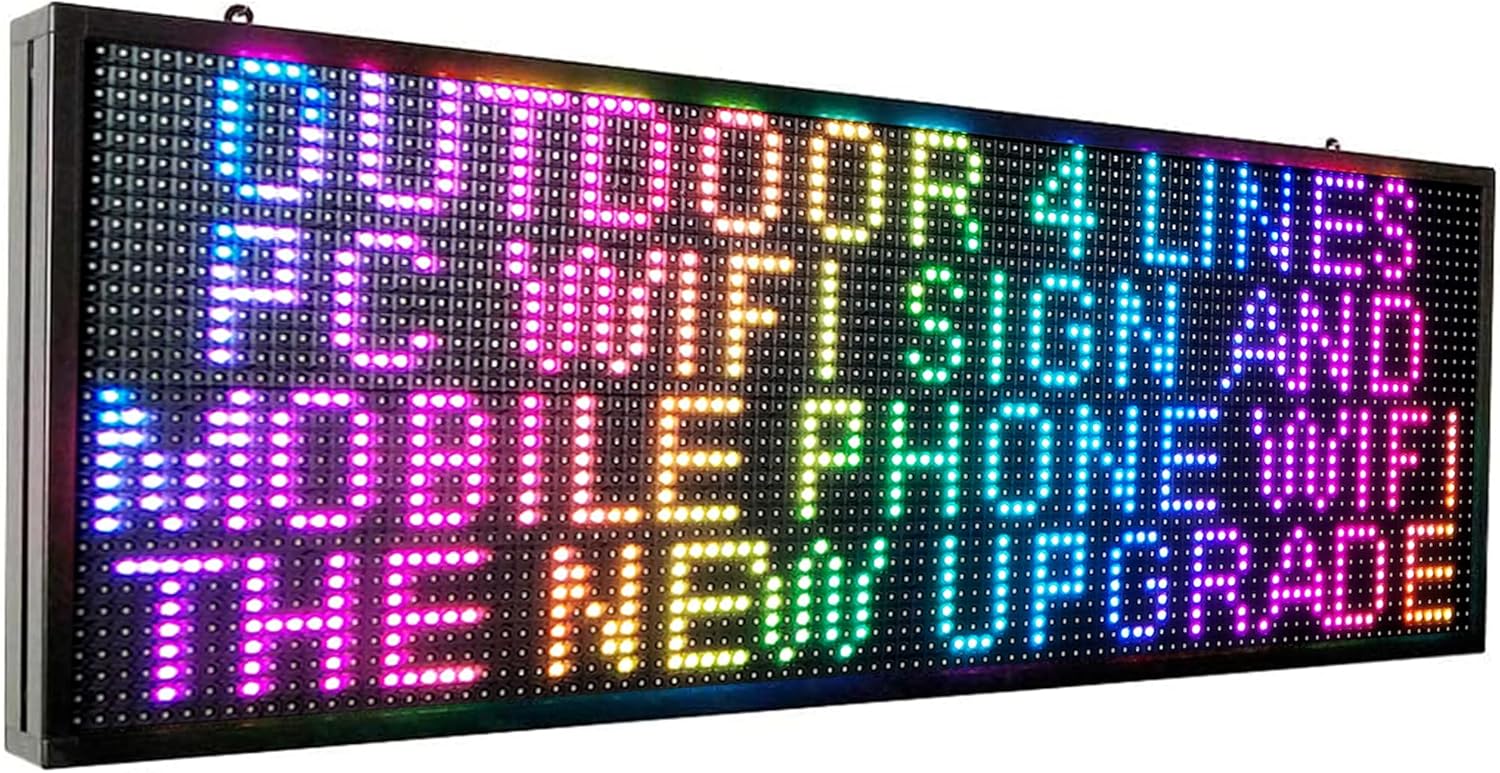 Amazon.com : Outdoor LED Scrolling Sign Display RGB Full Color with ...