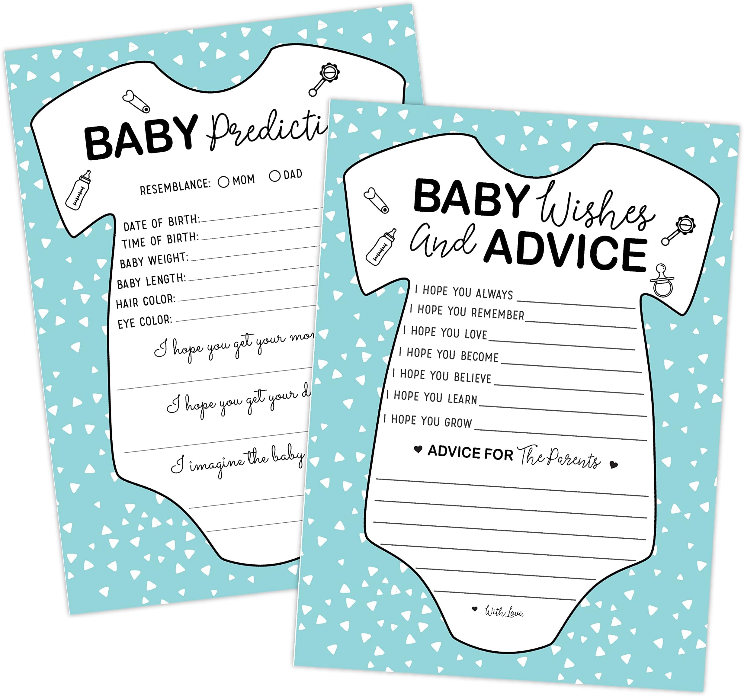 Amazon.com : Your Main Event Prints 50 Baby Shower Predictions Advice ...