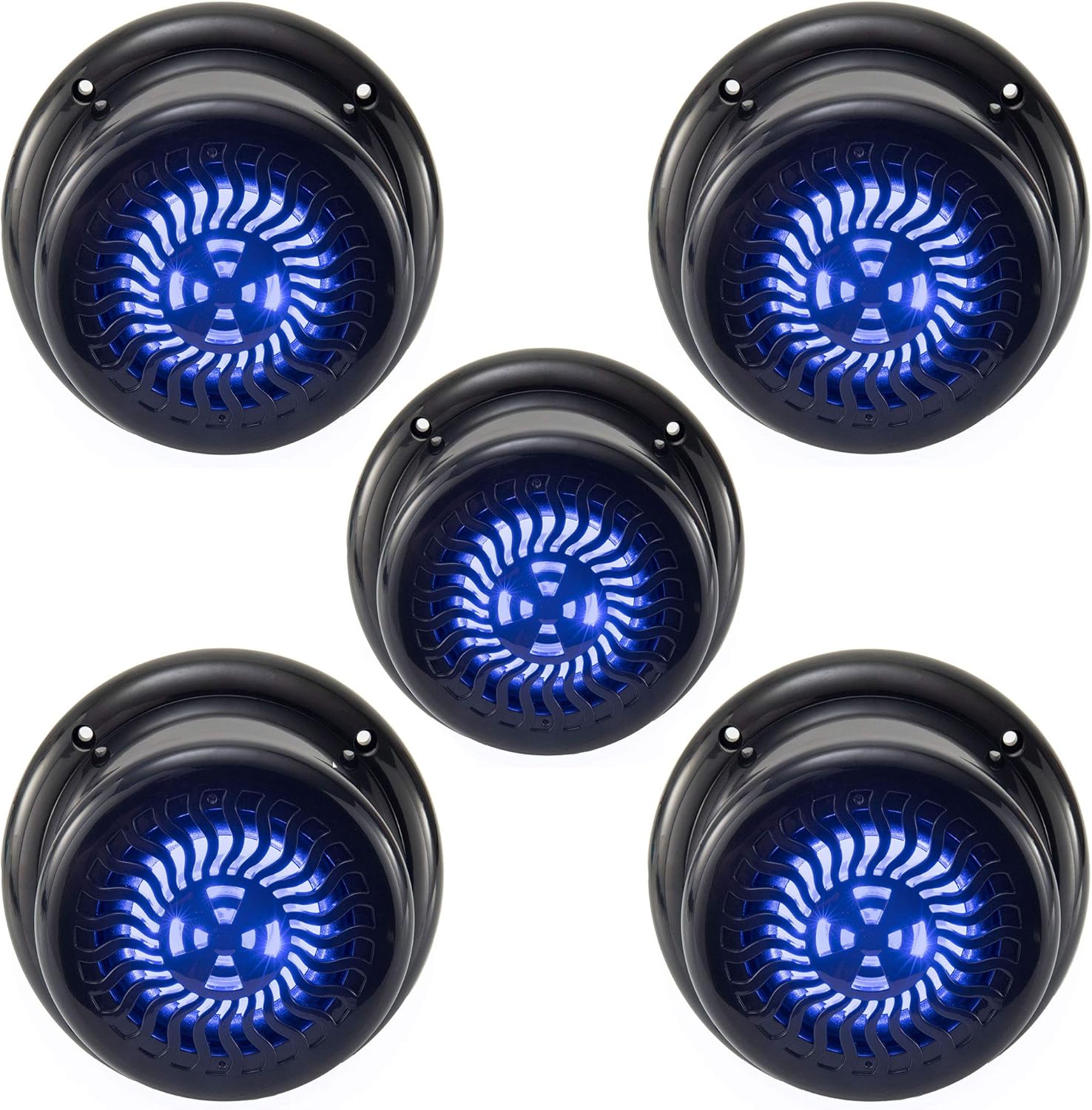 Amazon.com: RecPro RV Flush Mount Speaker | 5.25" Black Wavy Blue LED ...