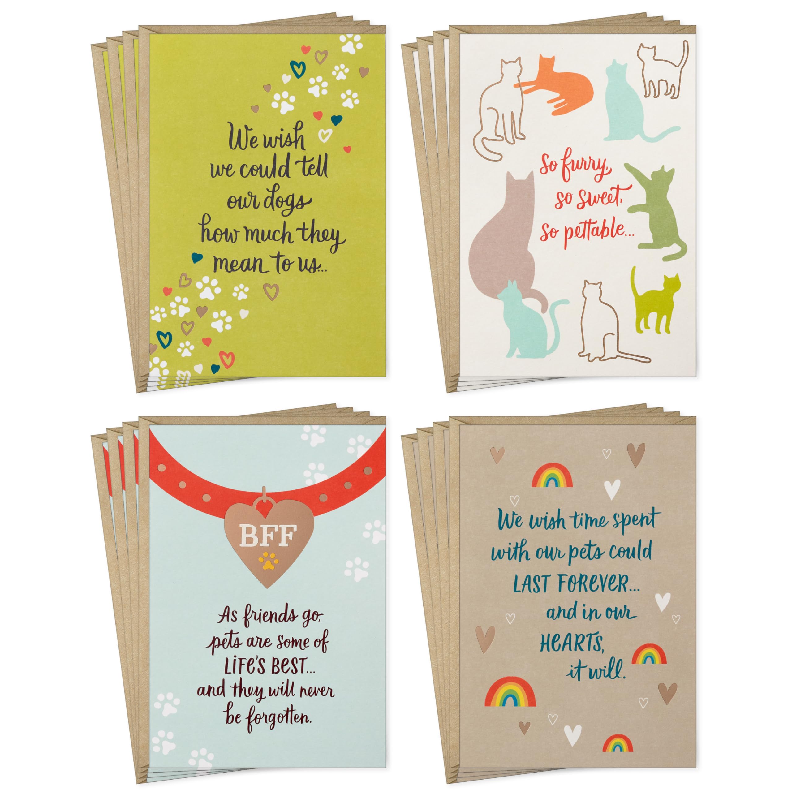 Amazon.com : Hallmark Pet Sympathy Card Assortment (16 Cards with ...