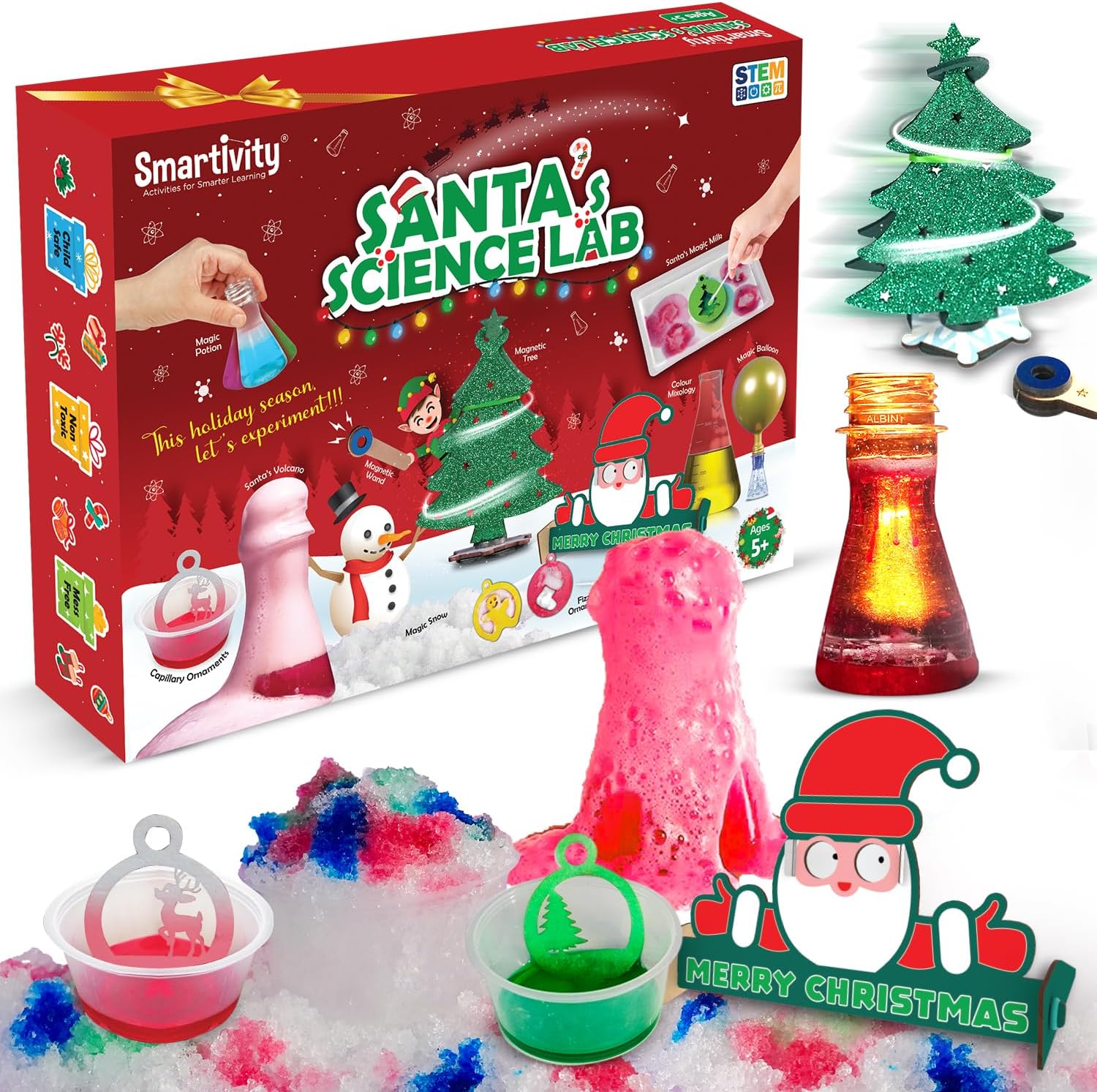 Buy Smartivity Christmas Edition Science Kit for Kids 5,6,8,10,12 Years ...