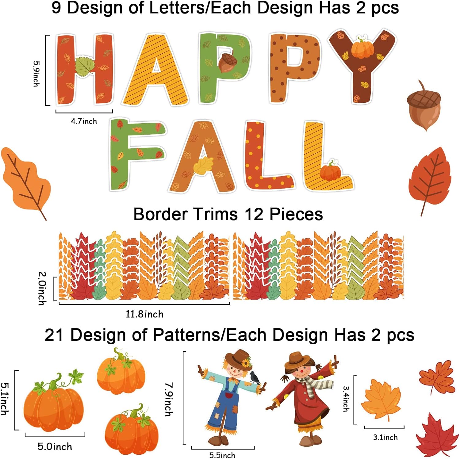 Thanksgiving Bulletin Board Decorations Set for Barbados | Ubuy