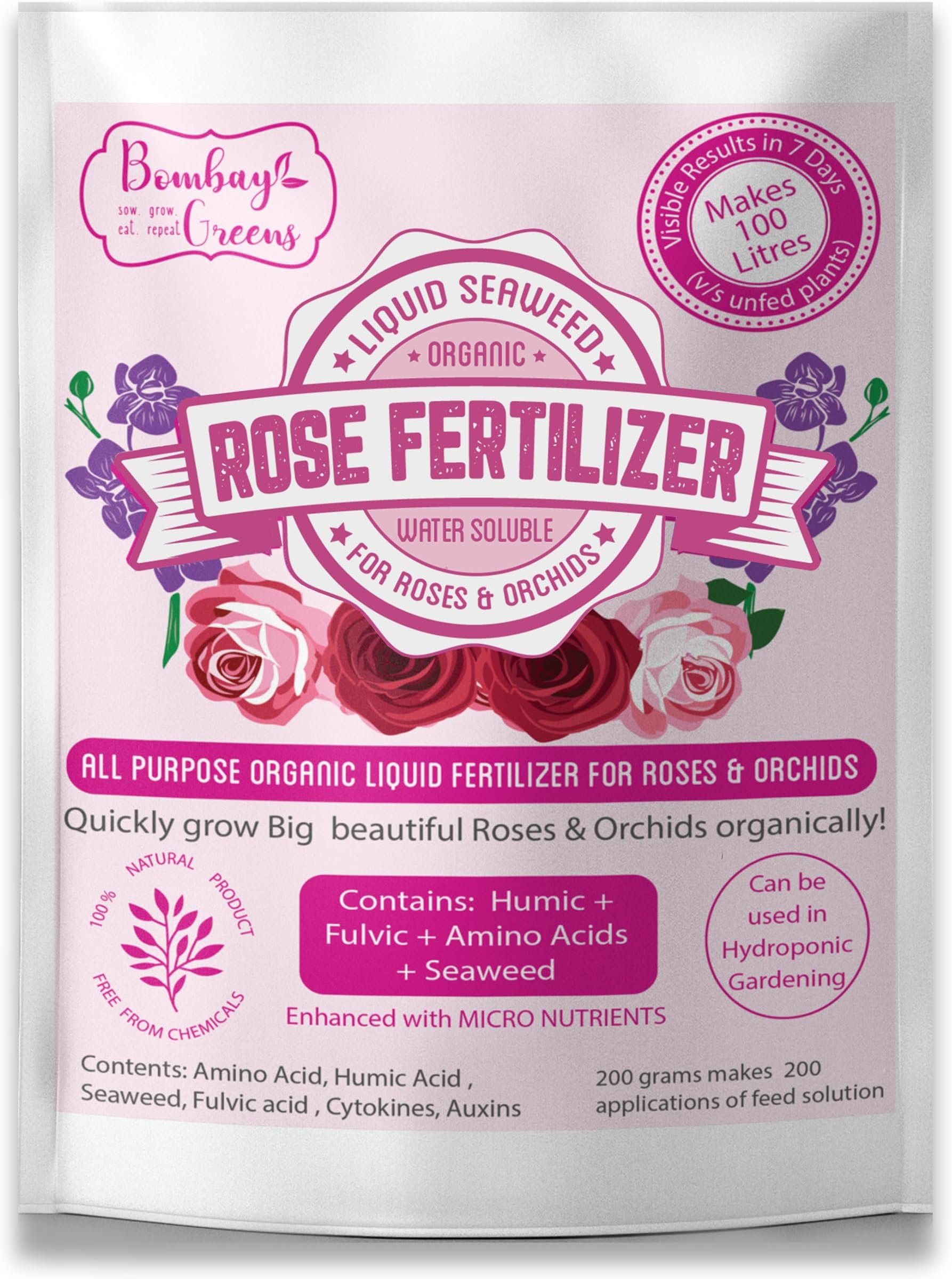 Feromones Organic Rose Fertilizer Super Plant Food - For Rose Plants ...
