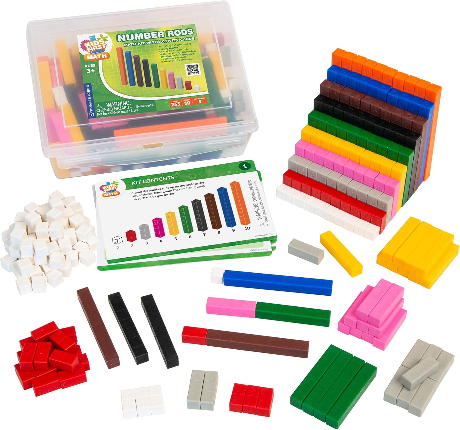 Amazon.com: Kids First Math: Number Rods Math Kit w/Activity Cards ...