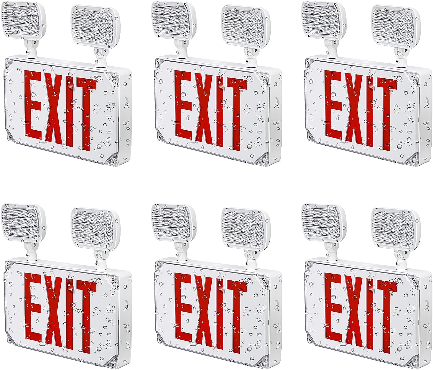 LEONLITE LED Exit Light, Pack of 6 - Amazon.com