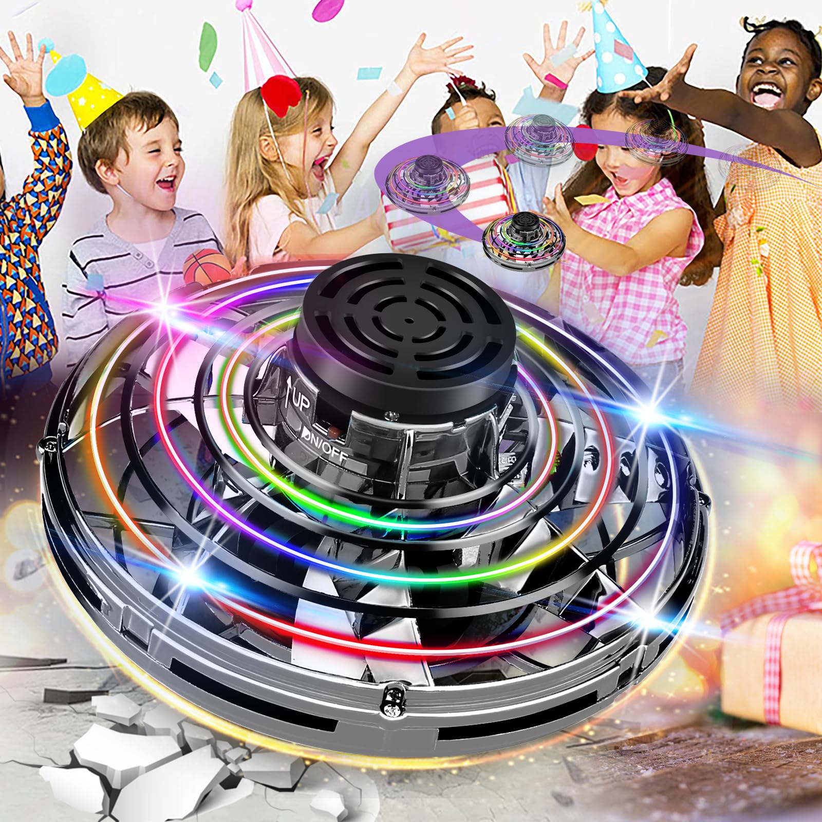 Amazon.com: Flying Spinner, FingerToys Magic Flying Spinner, Mini ...