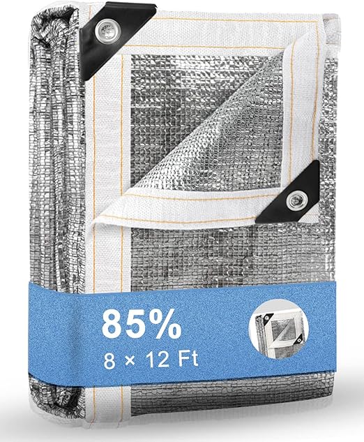 Amazon.com : vensovo 8' X 12' Reflective Aluminet Shade Cloth Mesh ...