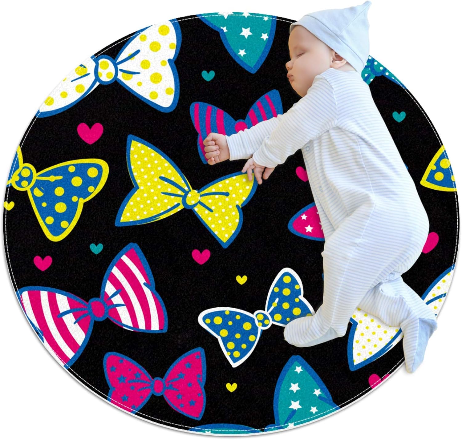 HDFGD Alfombra redonda para niños redonda redonda alfombra circular ...