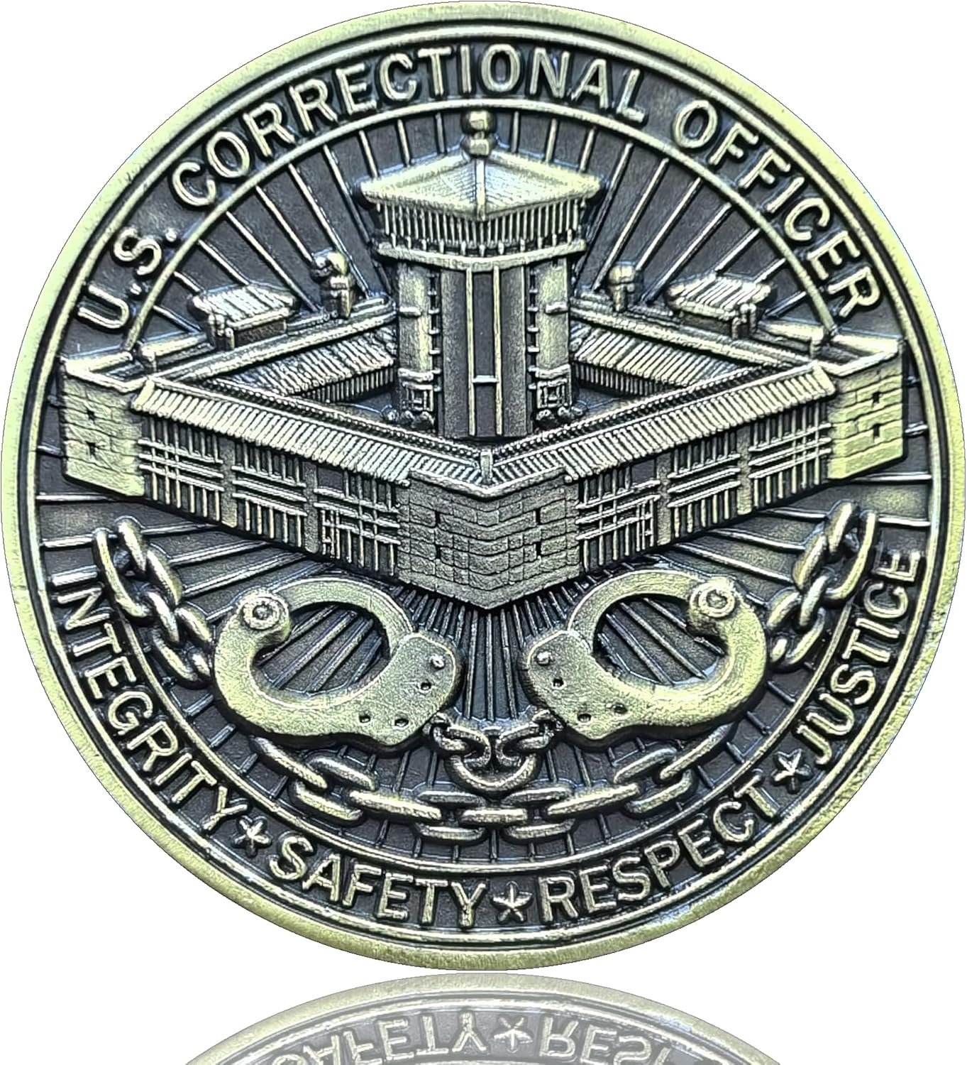 Amazon.com: LZWIN U.S. Correctional Officer Challenge Coin - 1.57 Inch ...