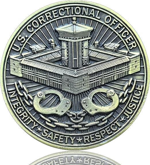 Amazon.com: LZWIN U.S. Correctional Officer Challenge Coin - 1.57 Inch ...