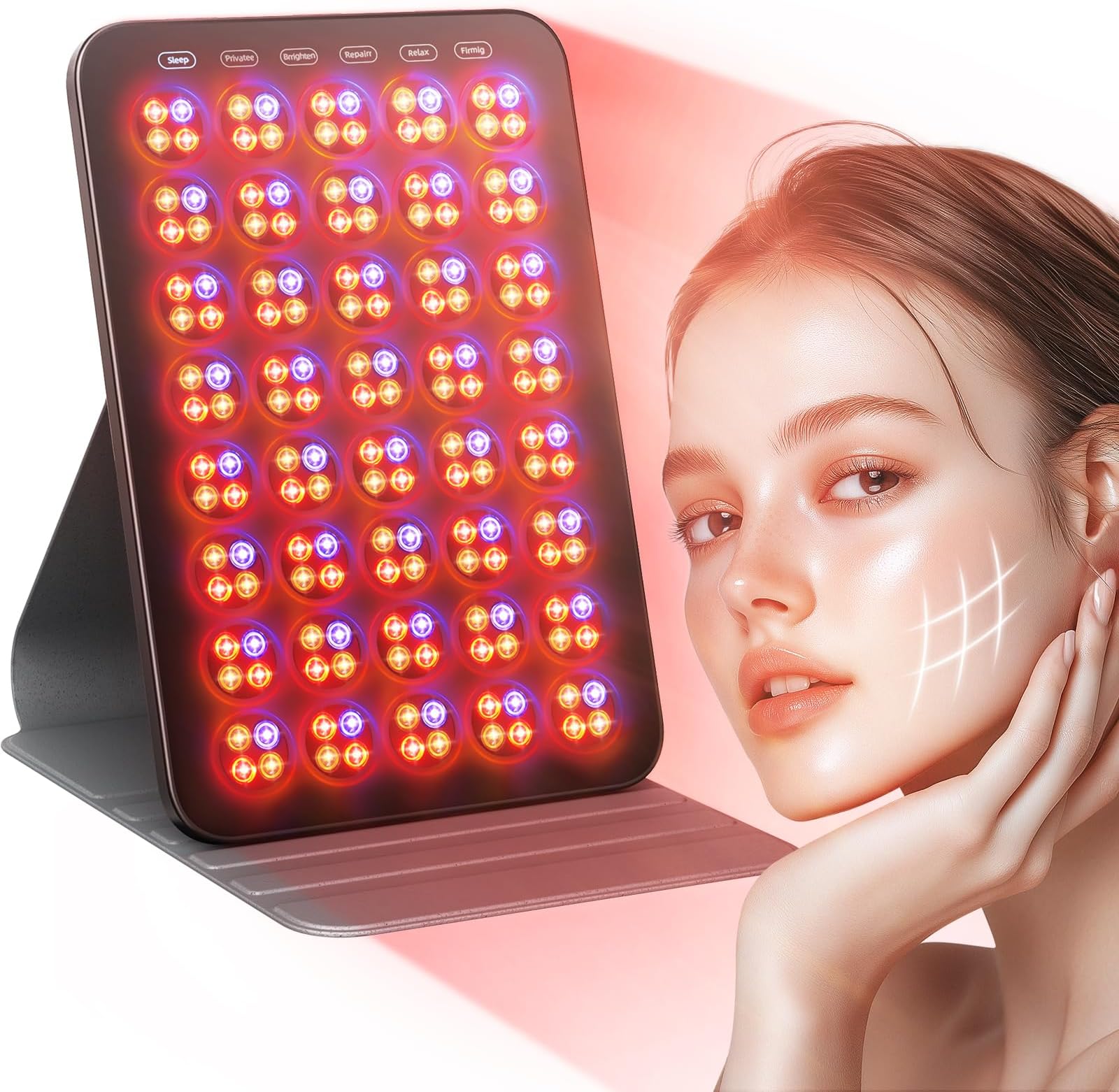 Amazon.com: INTEO Red Light Therapy for Face and Body, Portable Red ...
