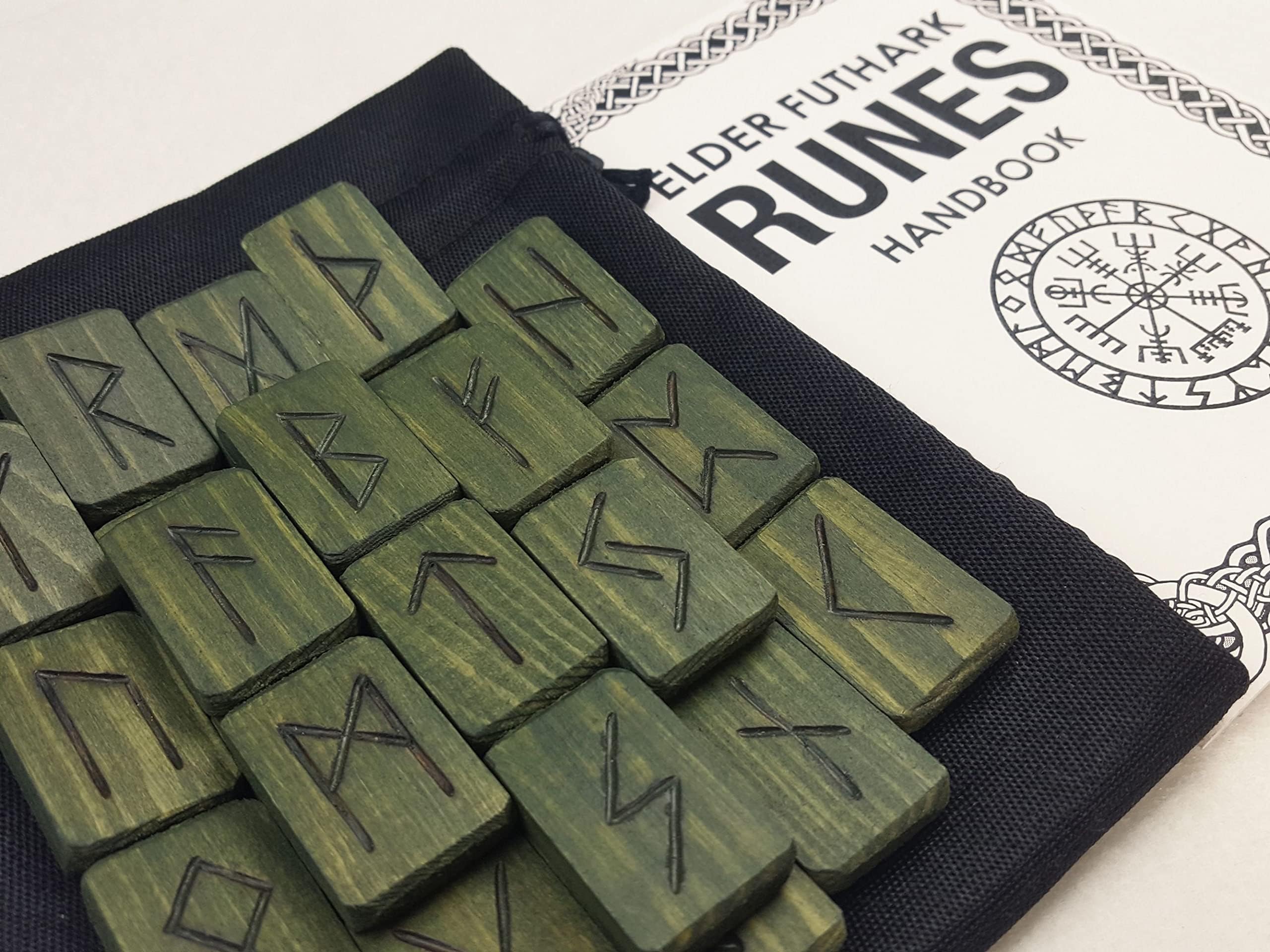 Amazon.com: Mystical Purple Witches Runes Set & Divination Guide, Altar ...