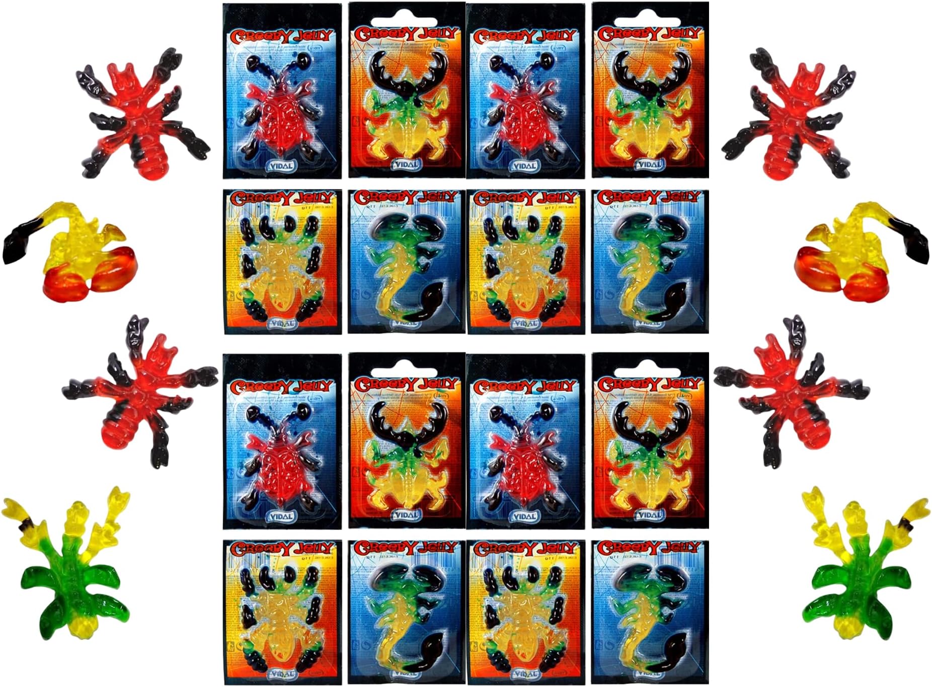 Amazon.com : Vidal "Creepy Gummi" Large Creepy Crawly Gummies Gift ...