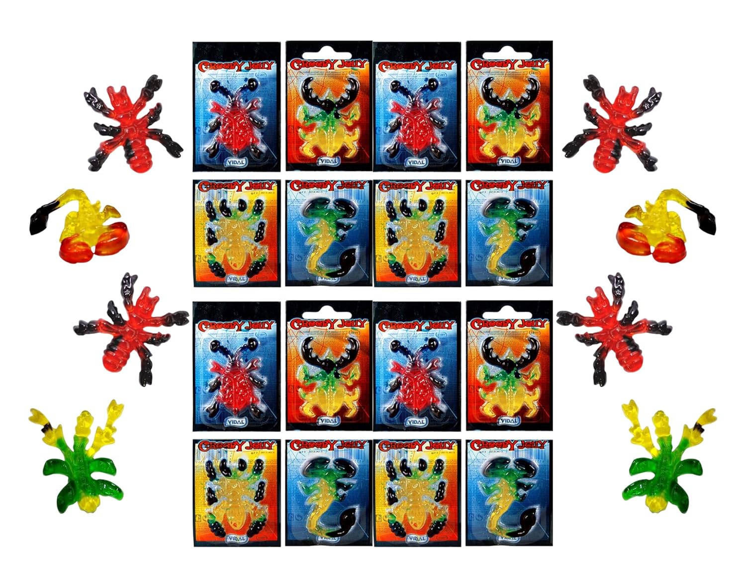 Amazon.com : Vidal "Creepy Gummi" Large Creepy Crawly Gummies Gift ...