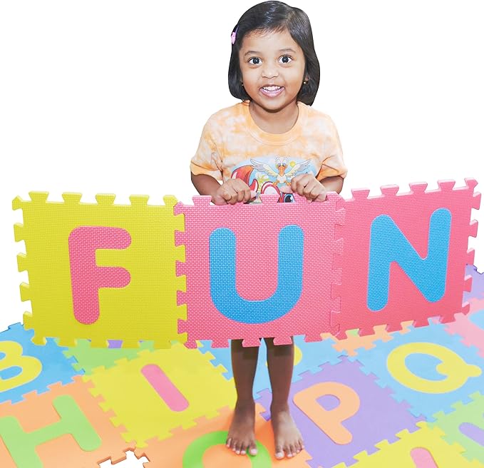 Amazon.com: SAFEST Non Toxic Alphabet Puzzle Mat - THICKEST ABC ...