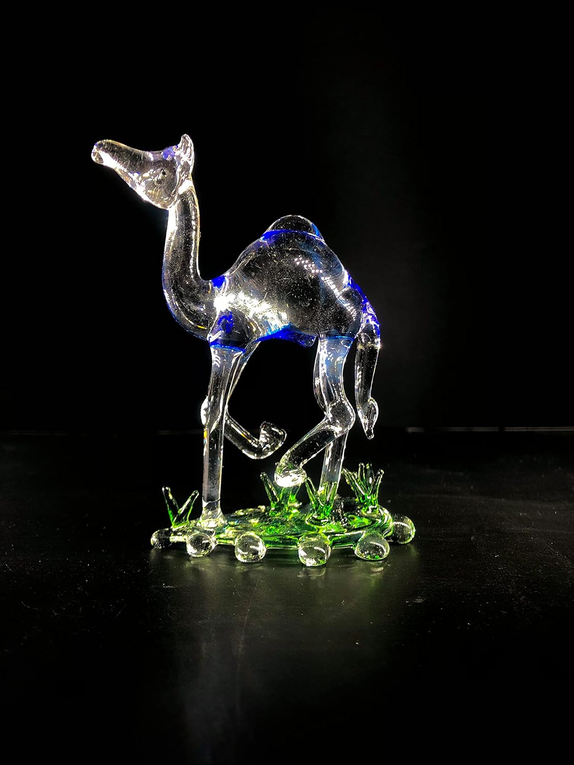 Craftfry Glass Camel Decoration Showpiece in Home Decor Item for Living ...