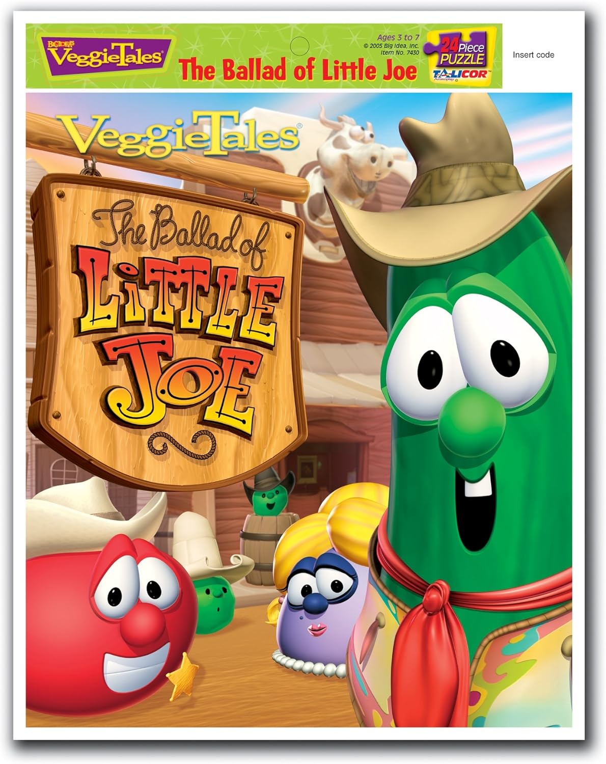 VeggieTales the Ballad of Little Joe Inlaid Puzzle : Amazon.com.au ...