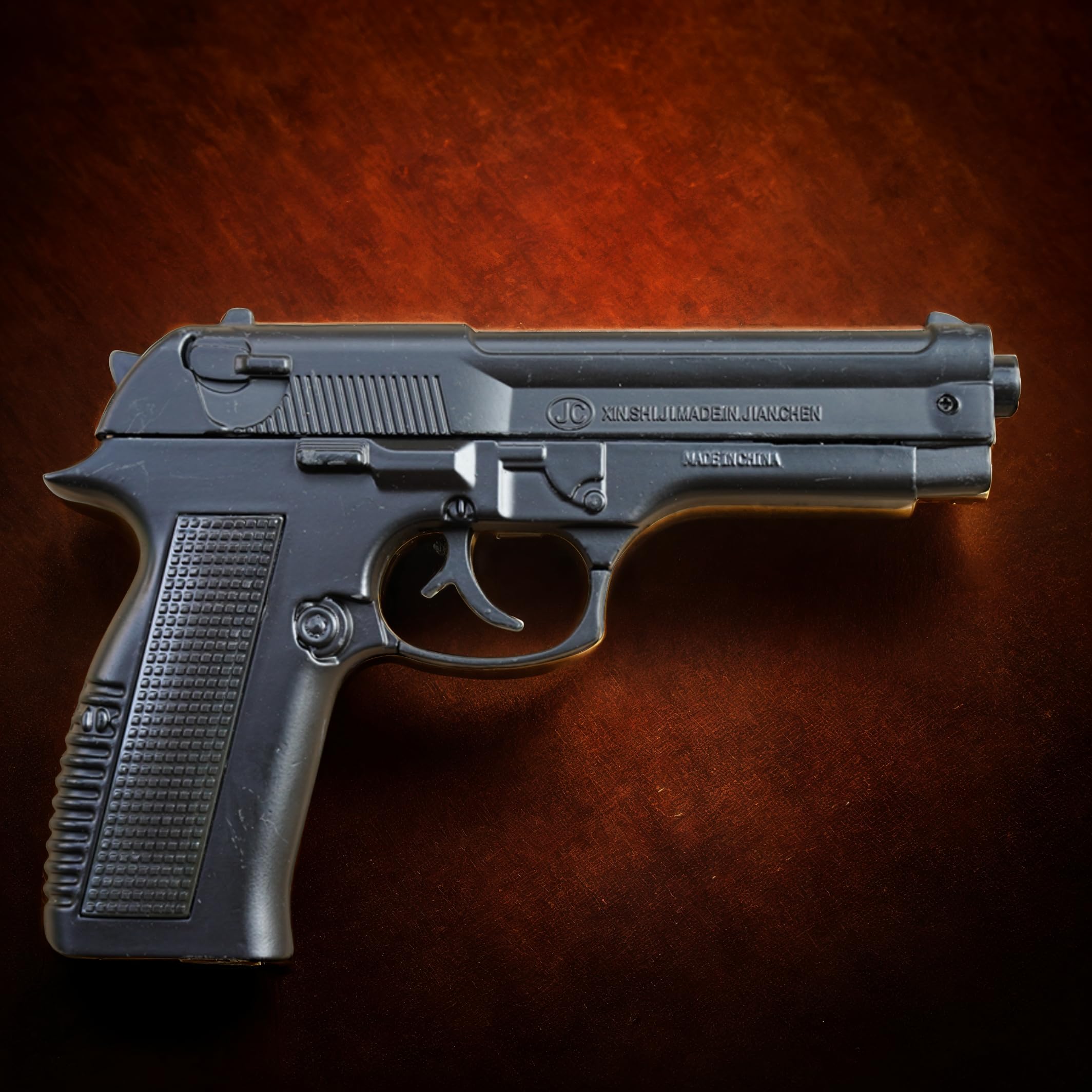 608 Gun Lighter Semi-Automatic Handgun, 9mm Calibre, Black Colour ...