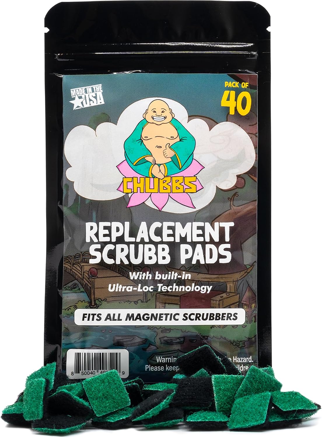 Amazon.com: Chubbs Replacement Scrubb Pads (40-Pack) - Fits Any ...