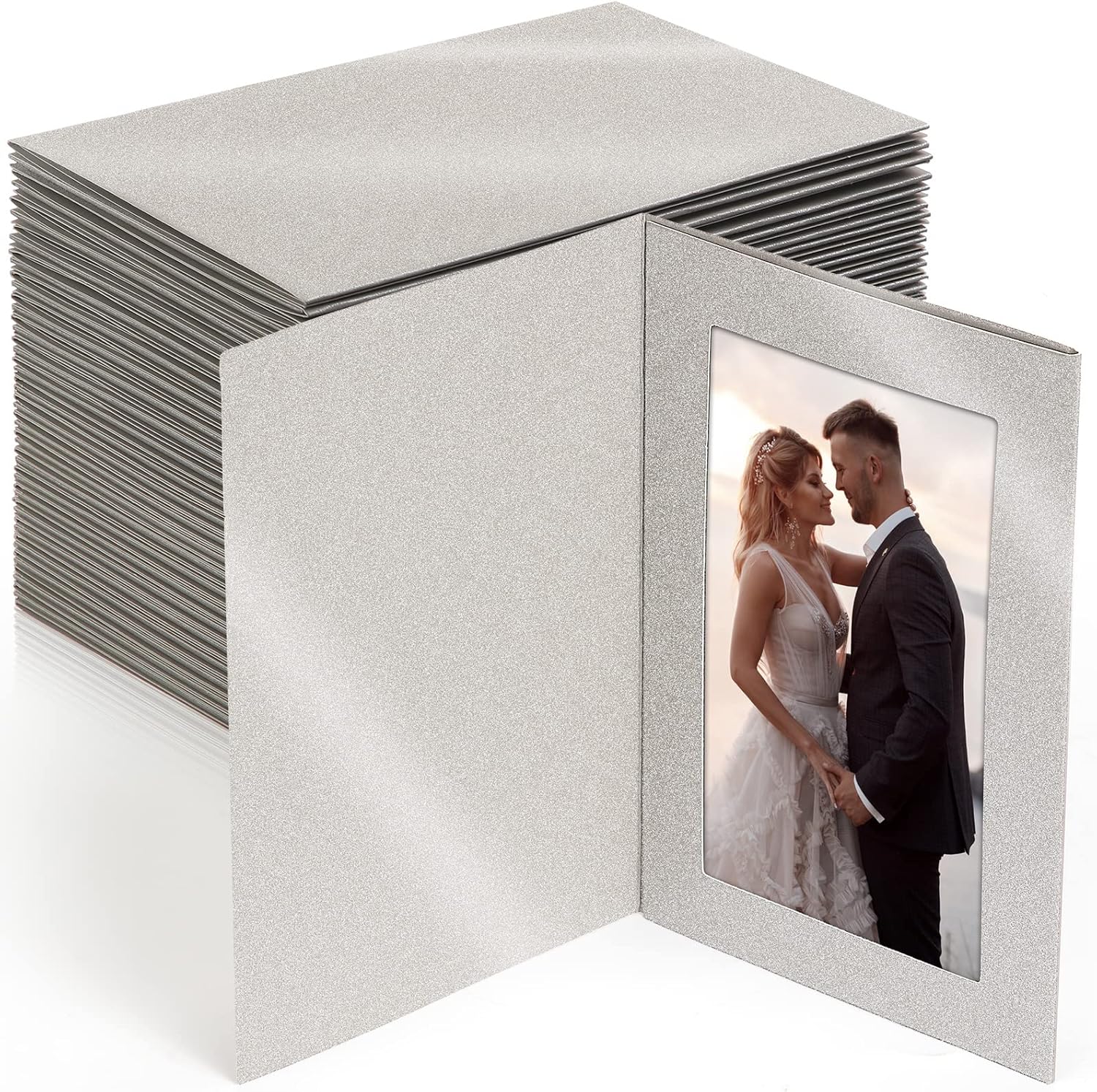 Amazon.com: Fainne 150 Pack Cardboard Picture Frame 4x6 Photo Folders ...