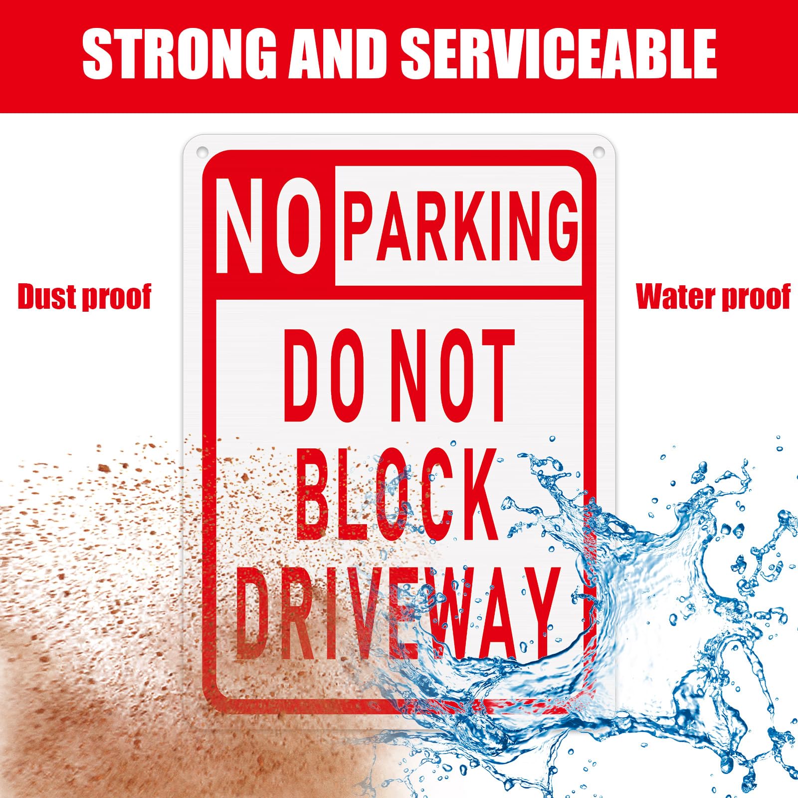 Snapklik.com : Tandefio 3 Pcs No Parking Sign Do Not Block Driveway 10 ...