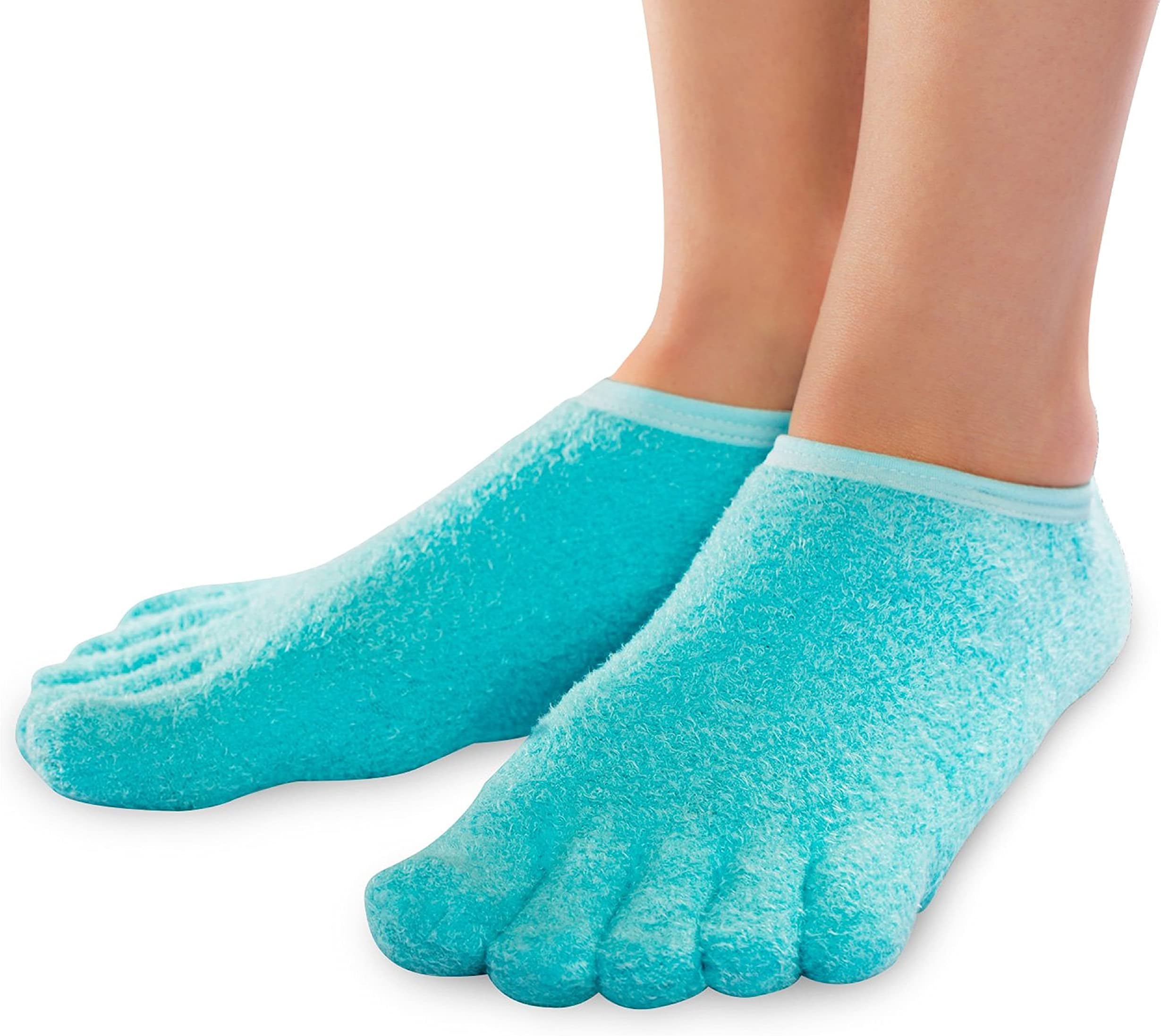 Amazon.com : BelleSha Spa Moisturizing Gel Socks For Dry Feet And ...