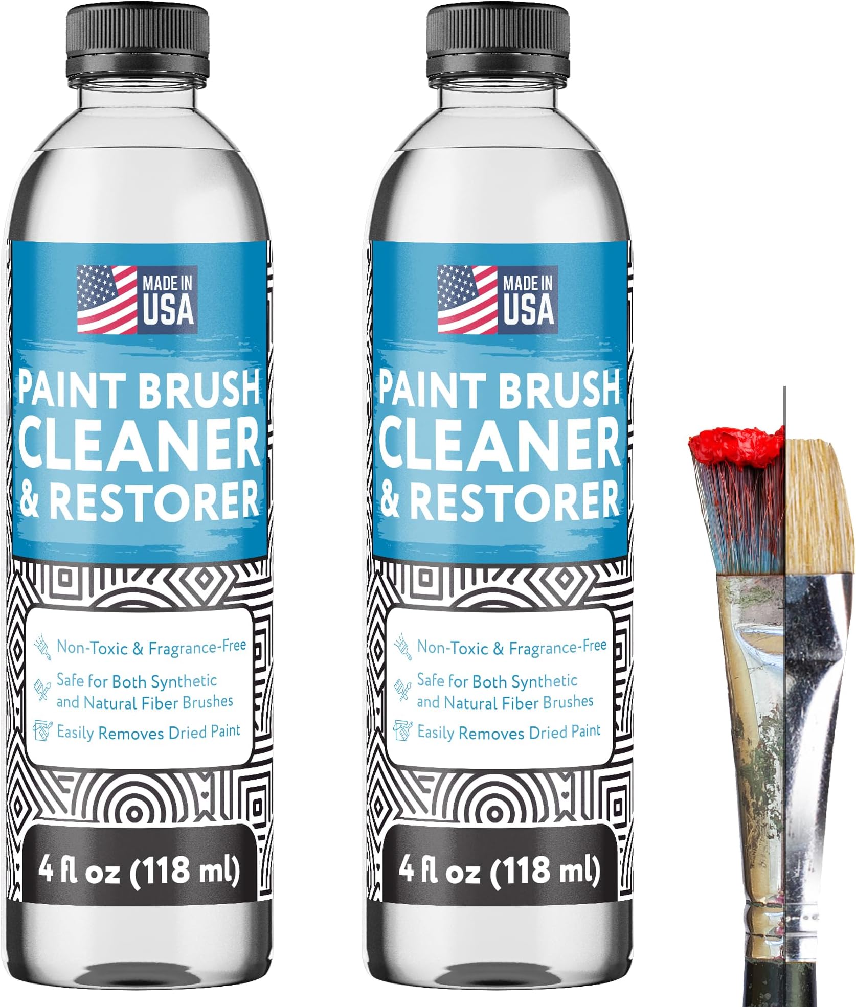 Amazon.com: IMPRESA 2-Pack Water-Based Acrylic Paint Brush Cleaner ...