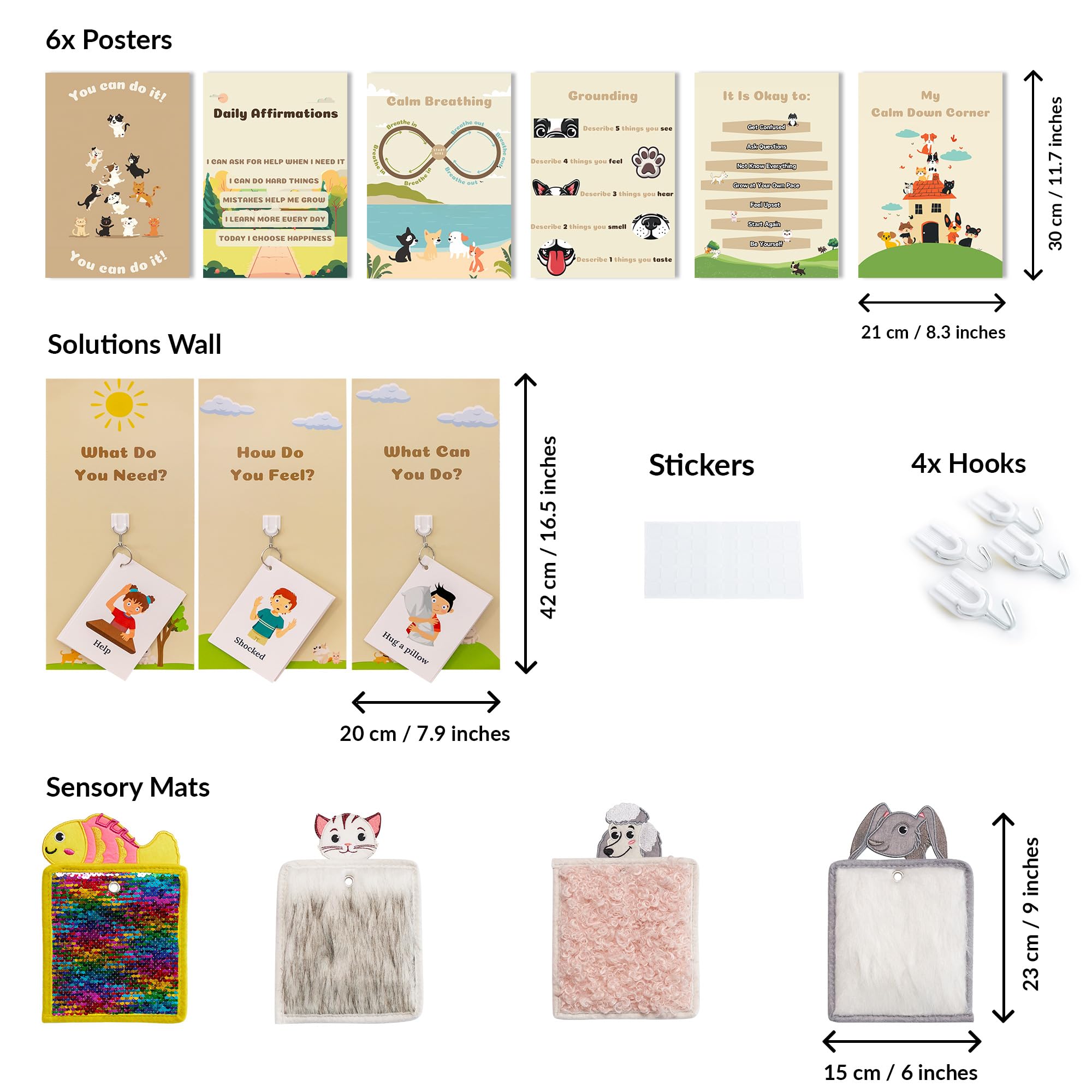Snapklik.com : ODOXIA Calm Down Corner Classroom And Special Education Pets Themed Sensory ...
