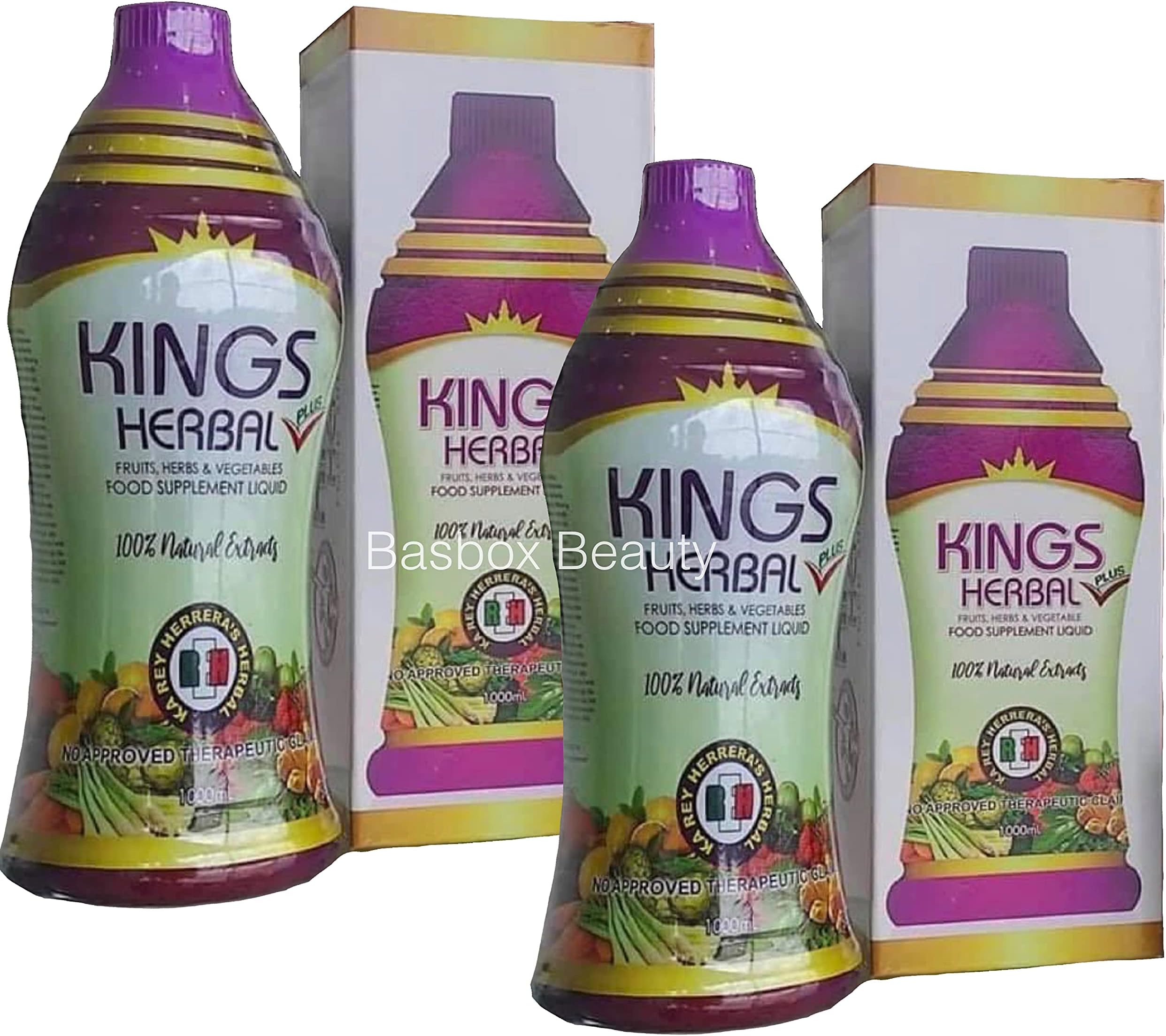 Amazon.com: REH Kings Herbal Plus Food Supplements Juice (1000ml) - 80 ...