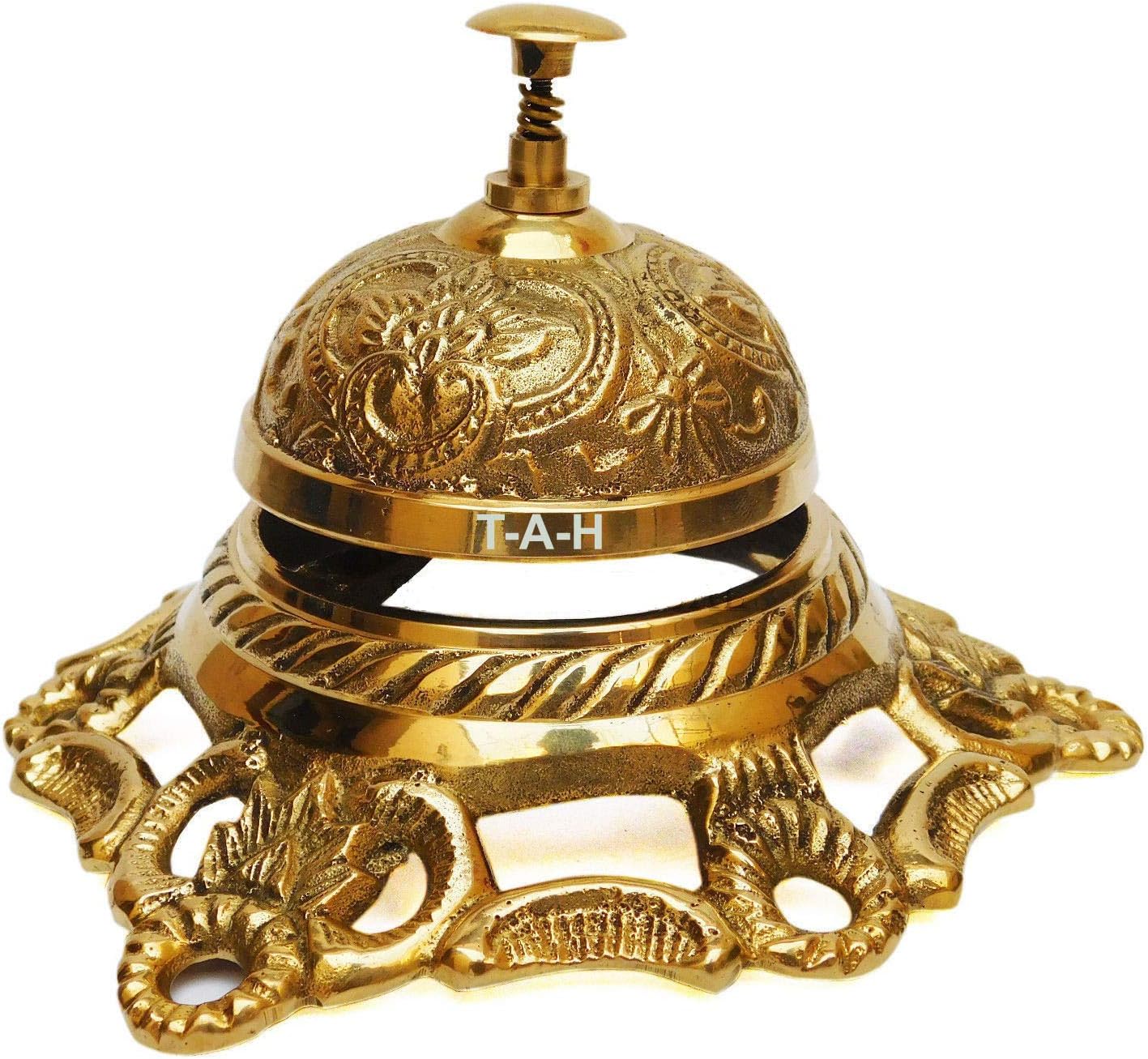 Amazon.com: Upper Deck Ornate Solid Brass Hotel Counter Bell : Home ...