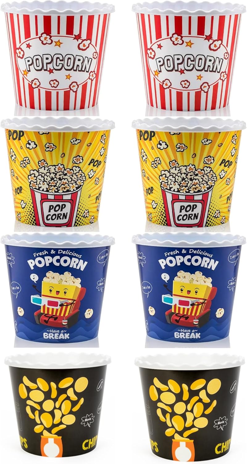 Amazon.com: ONONEXPRESS Modern Style Reusable Plastic Popcorn Box ...