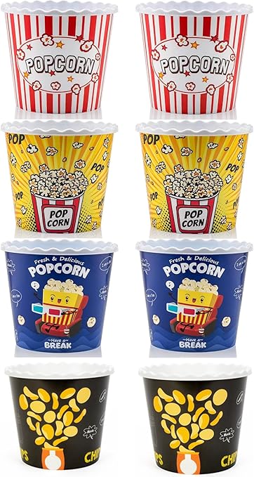 Amazon.com: ONONEXPRESS Modern Style Reusable Plastic Popcorn Box ...