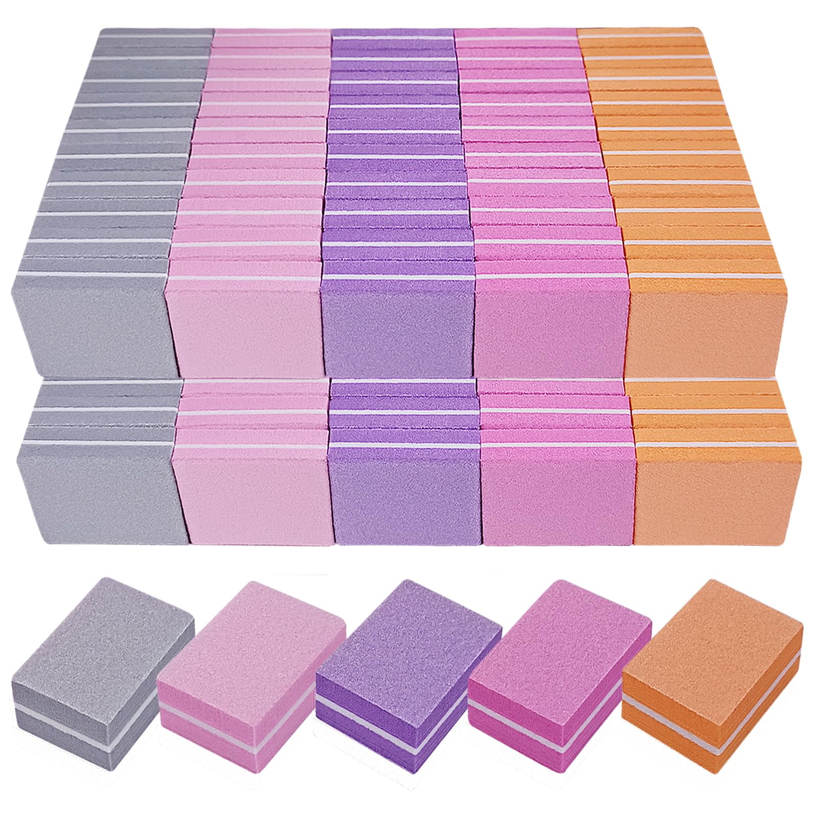 Amazon.com : Nail Buffers (100 Pack), Mini Buffer Block Nail File for ...