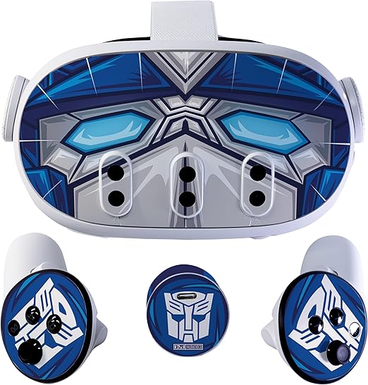 Amazon.com: VR Headset Blue Transfrom Skin and Accessories Stickers Kit ...