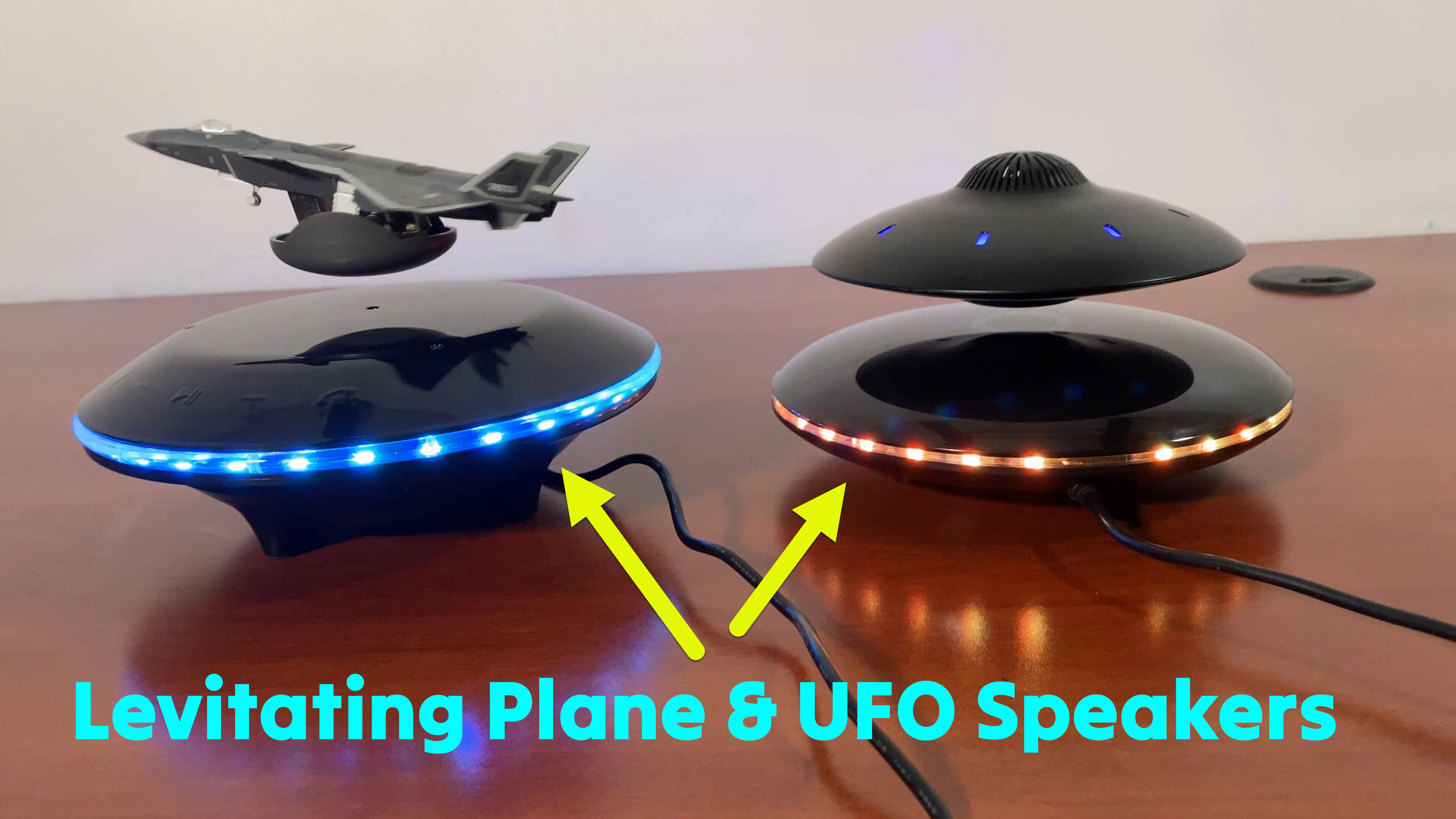 Watch RUIXINDA Levitating Airplane & UFO Speaker Tested on Amazon Live